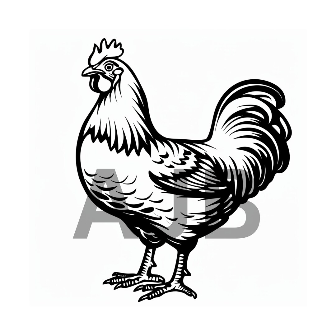 Chicken Svg, Chicken Png, Chicken Dxf, Chicken Cricut File, Chicken T ...