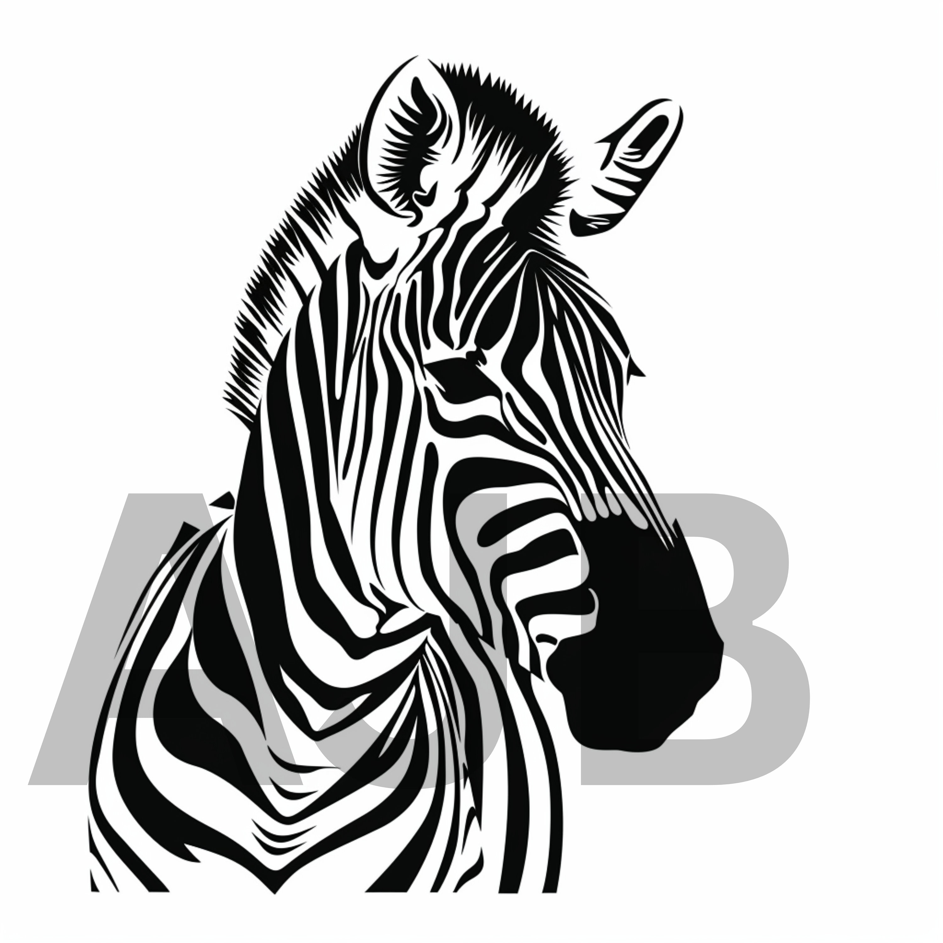 Zebra Svg File, Zebra Png, Zebra Dxf, Zebra Cricut File, Zebra T-shirt ...