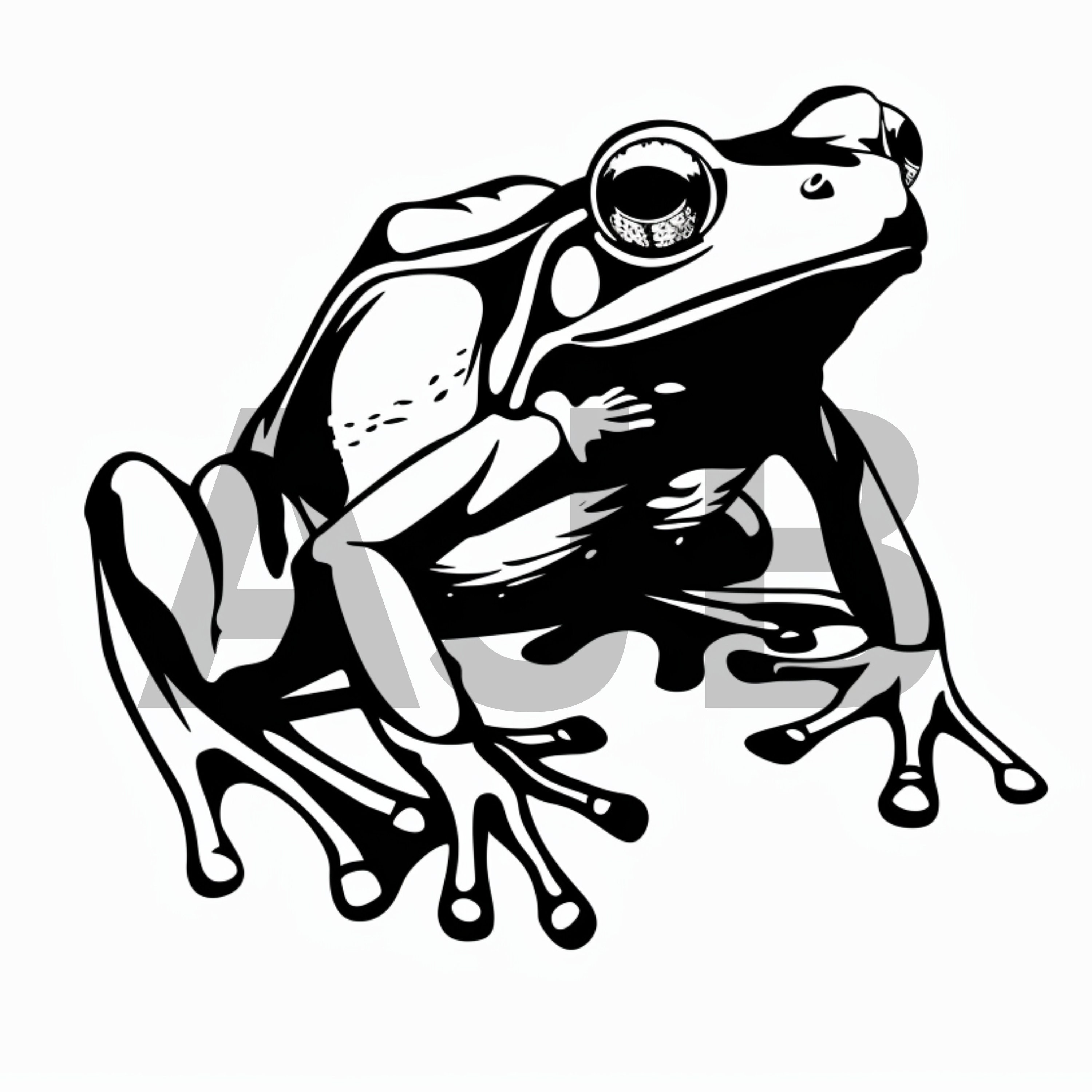 Frog Svg File, Frog Png, Frog Dxf, Frog Cricut File, Frog Laser ...