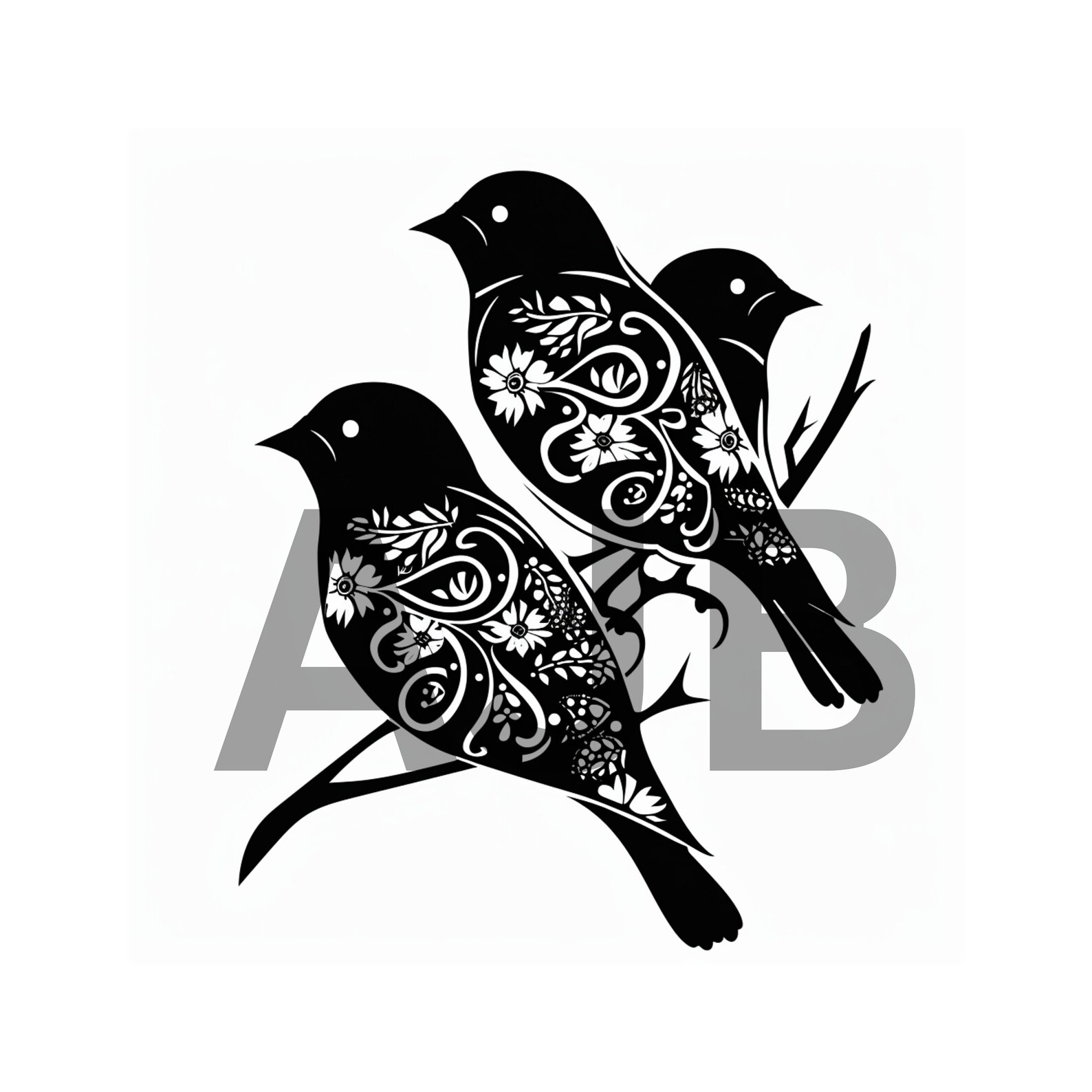 Bird Svg File, Bird Png File, Bird Dxf File, Bird Laser Engraving File ...