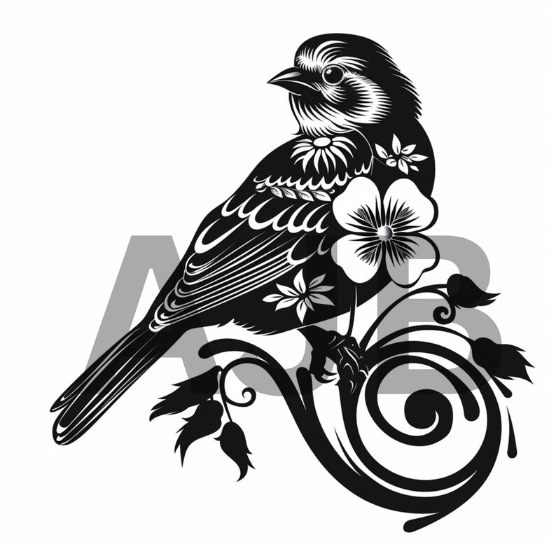 Bird Svg File, Bird Png File, Bird Dxf File, Bird Laser Engraving File ...