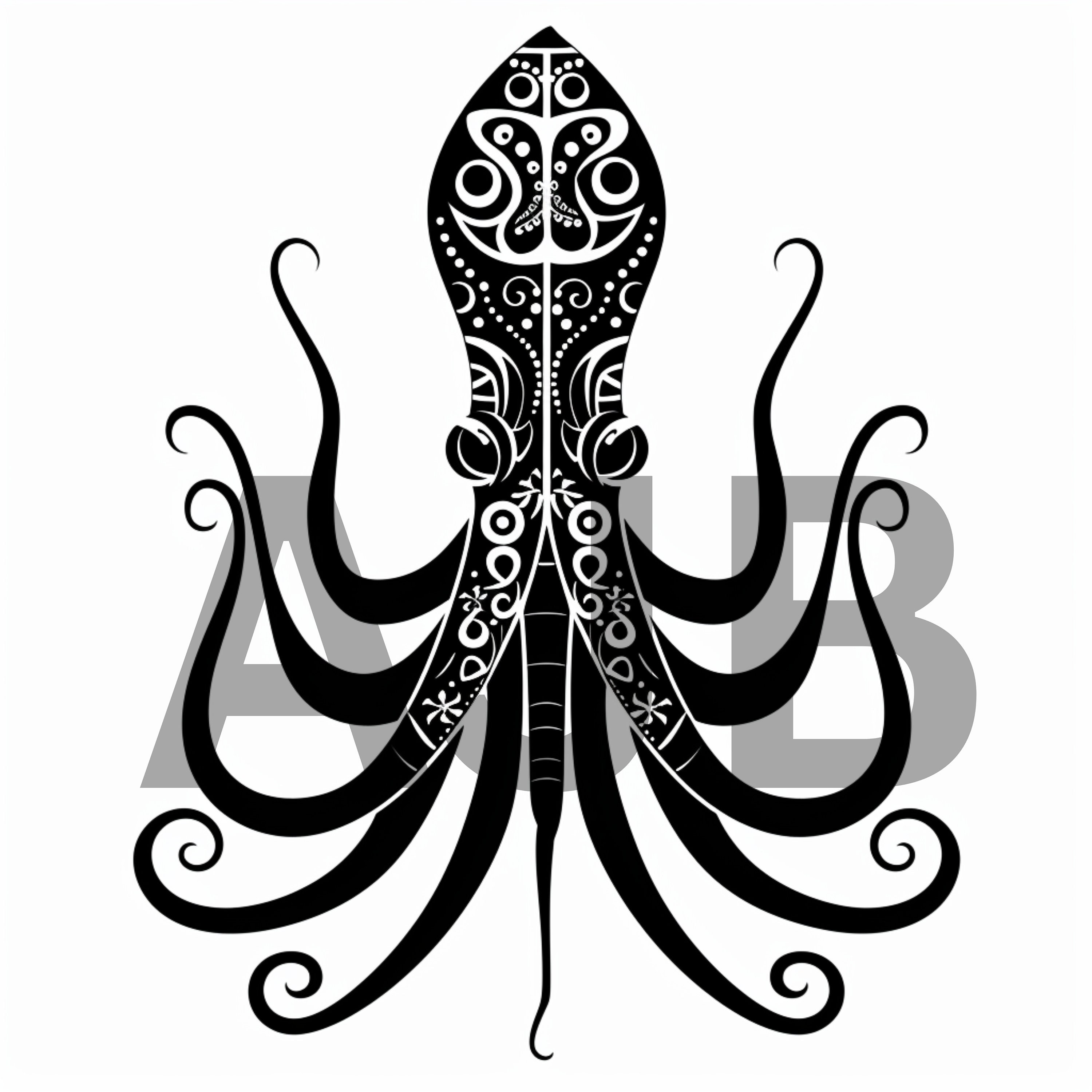 Squid Svg, Squid Png, Squid Dxf, Squid Cricut File, Squid T-shirt ...