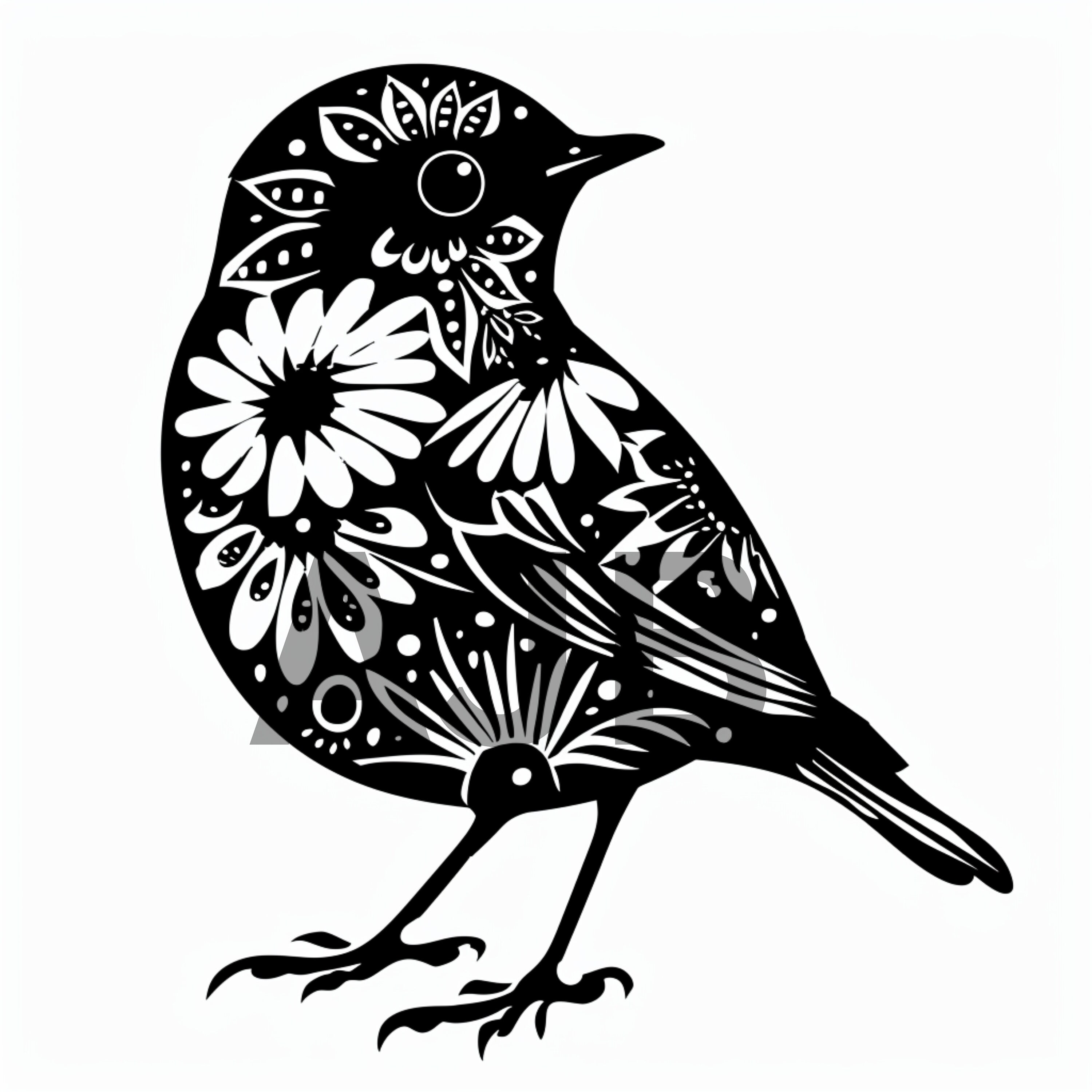 Bird Svg File, Bird Png File, Bird Dxf File, Bird Laser Engraving File ...