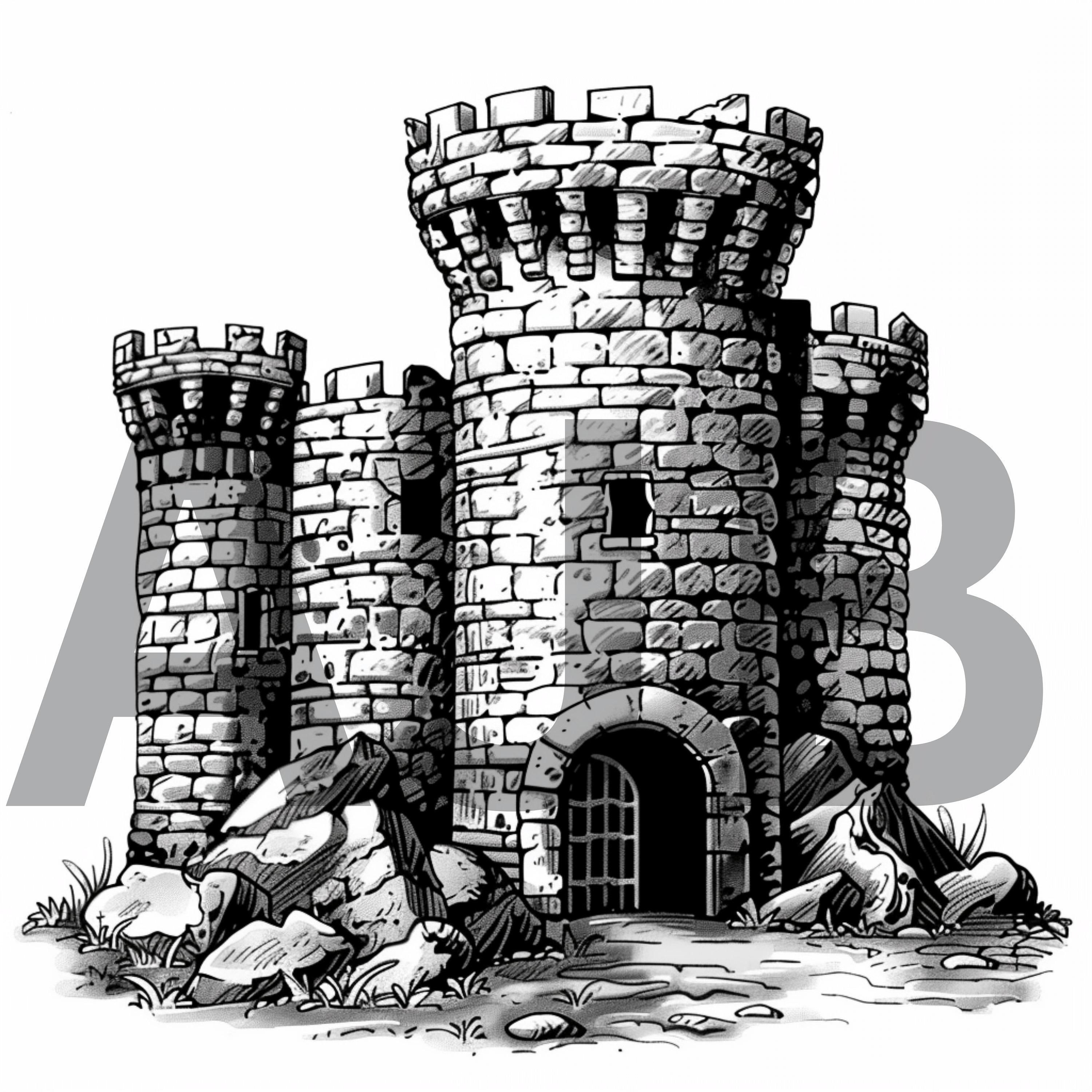 Castle Svg, Castle Png, Castle Dxf, Castle Cricut Design, Castle T ...