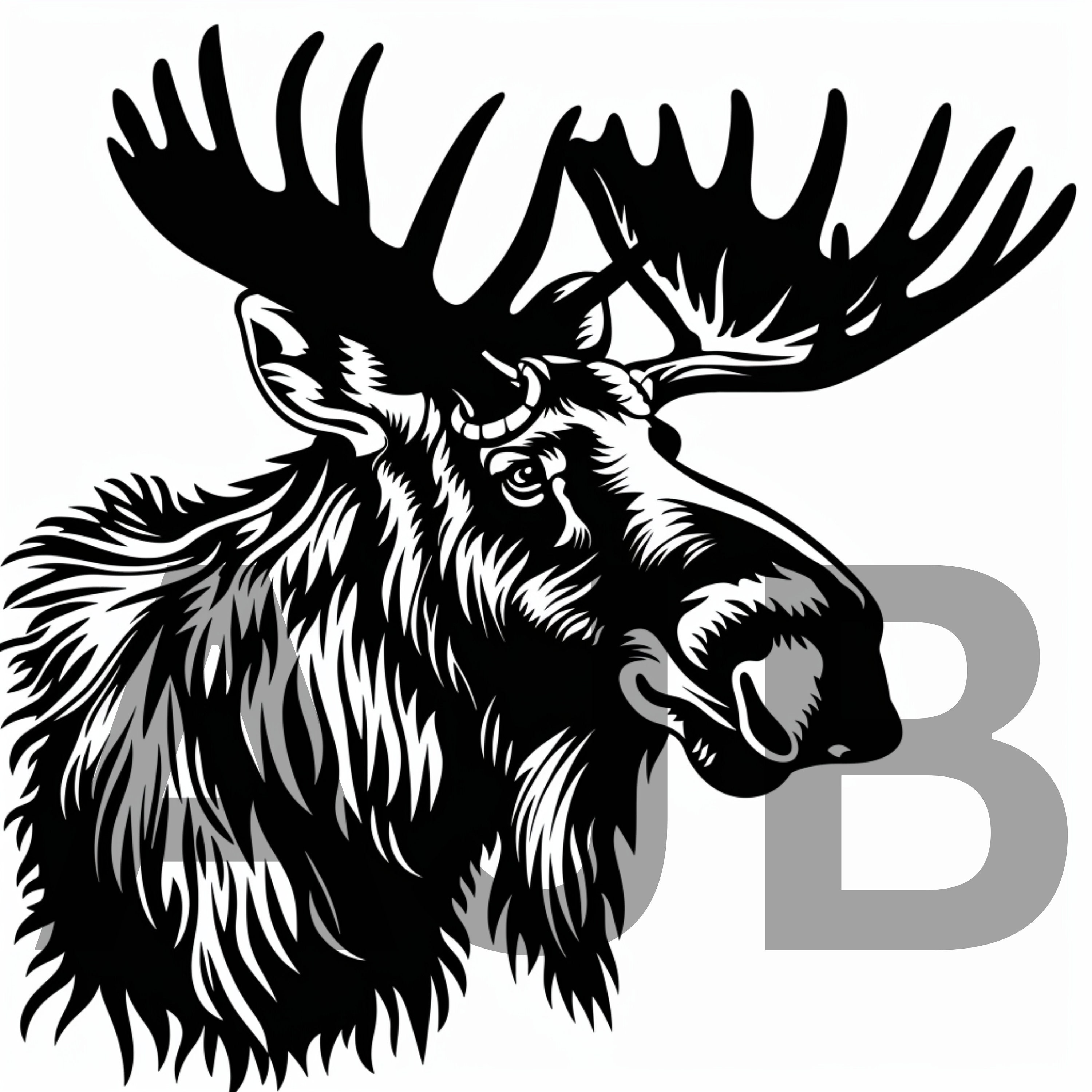 Moose Svg, Elk Png, Moose Dxf, Moose Cricut File, Moose T-shirt Design ...