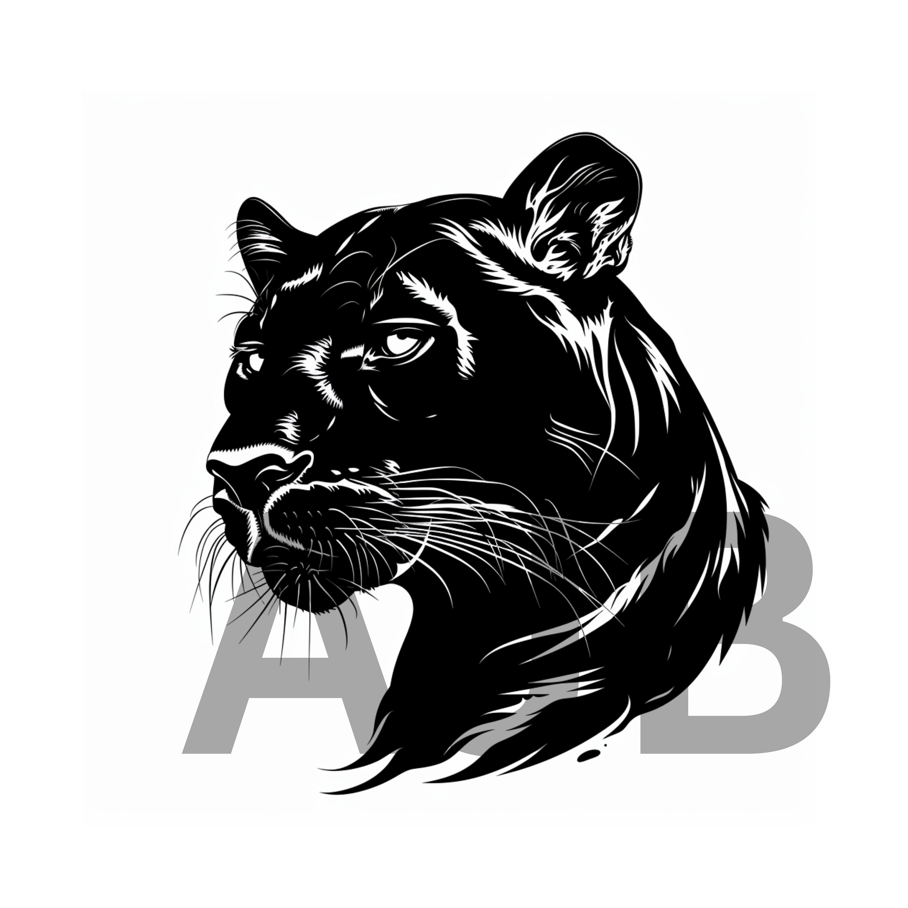 Panther Svg File, Panther Png, Panther Dxf, Panther Cricut File ...