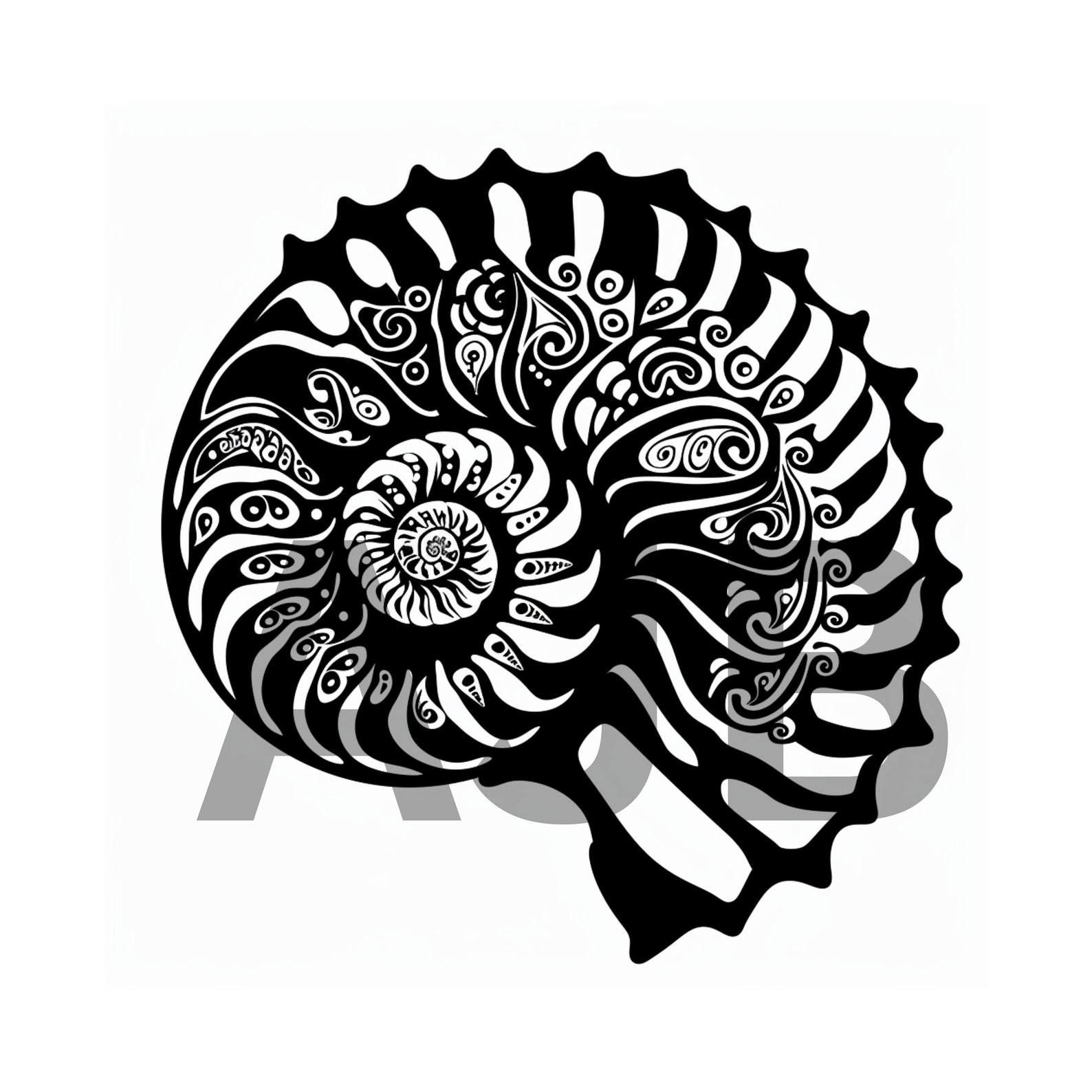 Seashell Svg File, Seashell Png File, Seashell Dxf File, Seashell ...