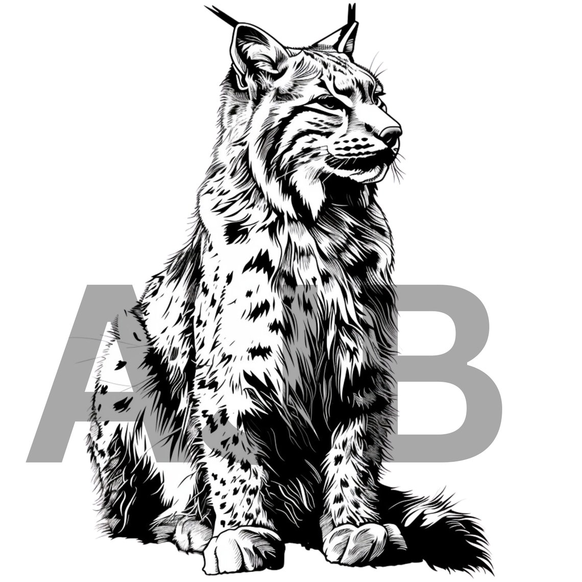 Lynx Vector Art, Cricut, T-shirt Design (SVG, PNG, DXF) - Etsy