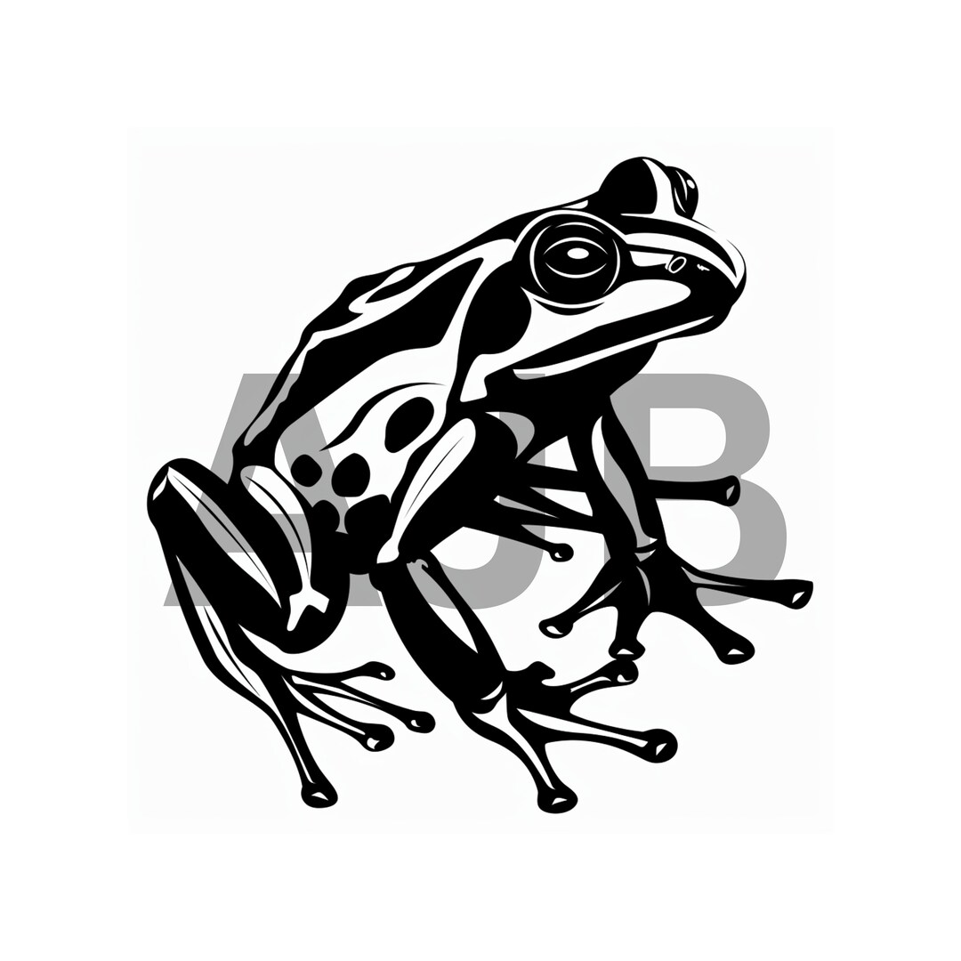 Frog Svg File, Frog Png, Frog Dxf, Frog Cricut File, Frog Laser ...