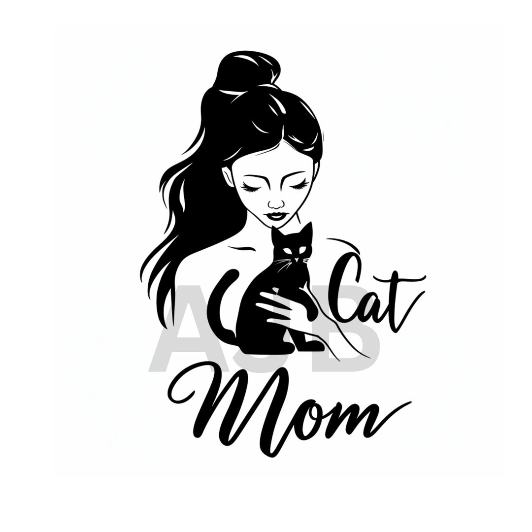 Cat Mom Svg File, Cat Mom Cricut Cut File, Cat Mom Png File,dxf File - Etsy