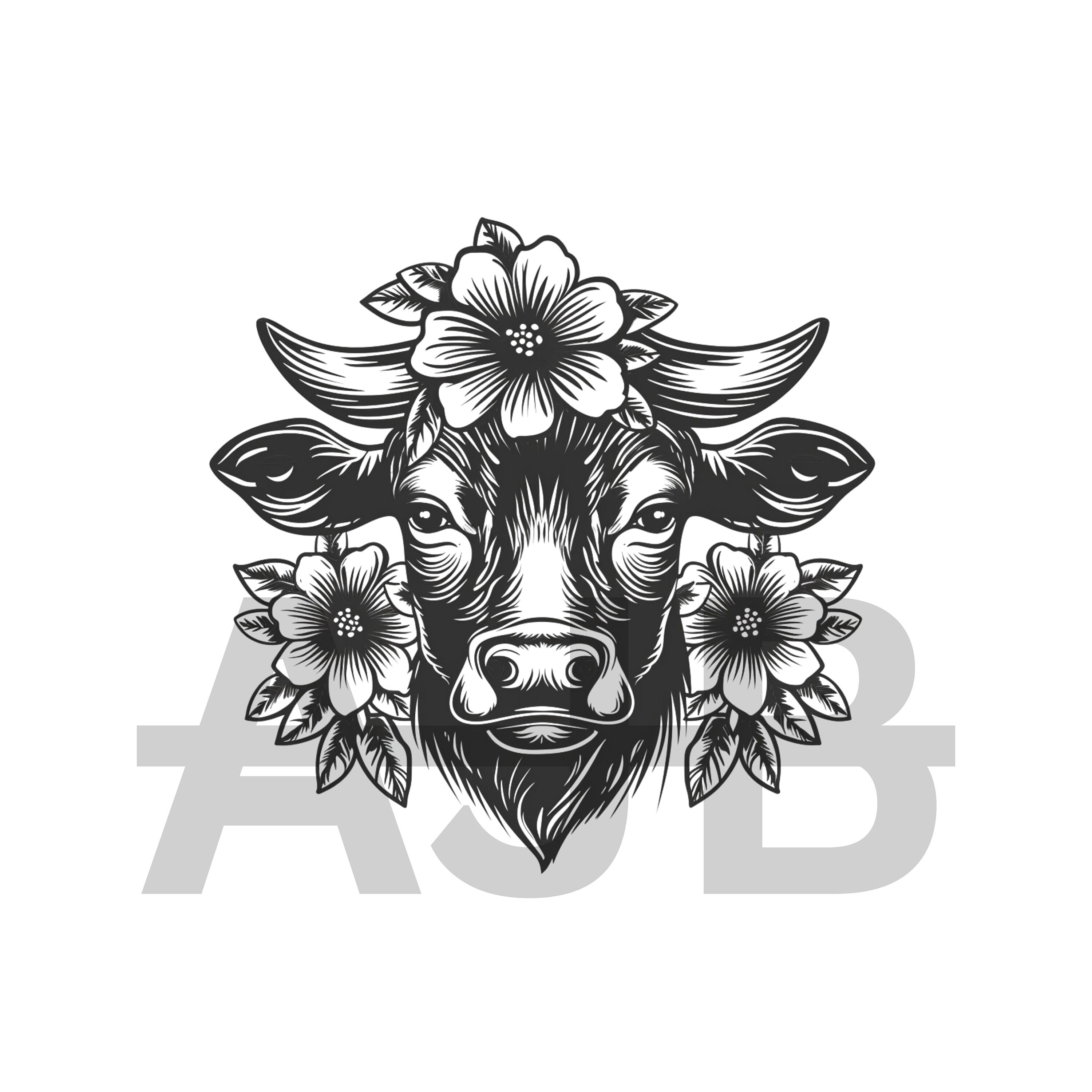 Cow Svg, Cow Head Svg, Cow Png, Cow Dxf, Cow Cricut File, Cow T-shirt ...