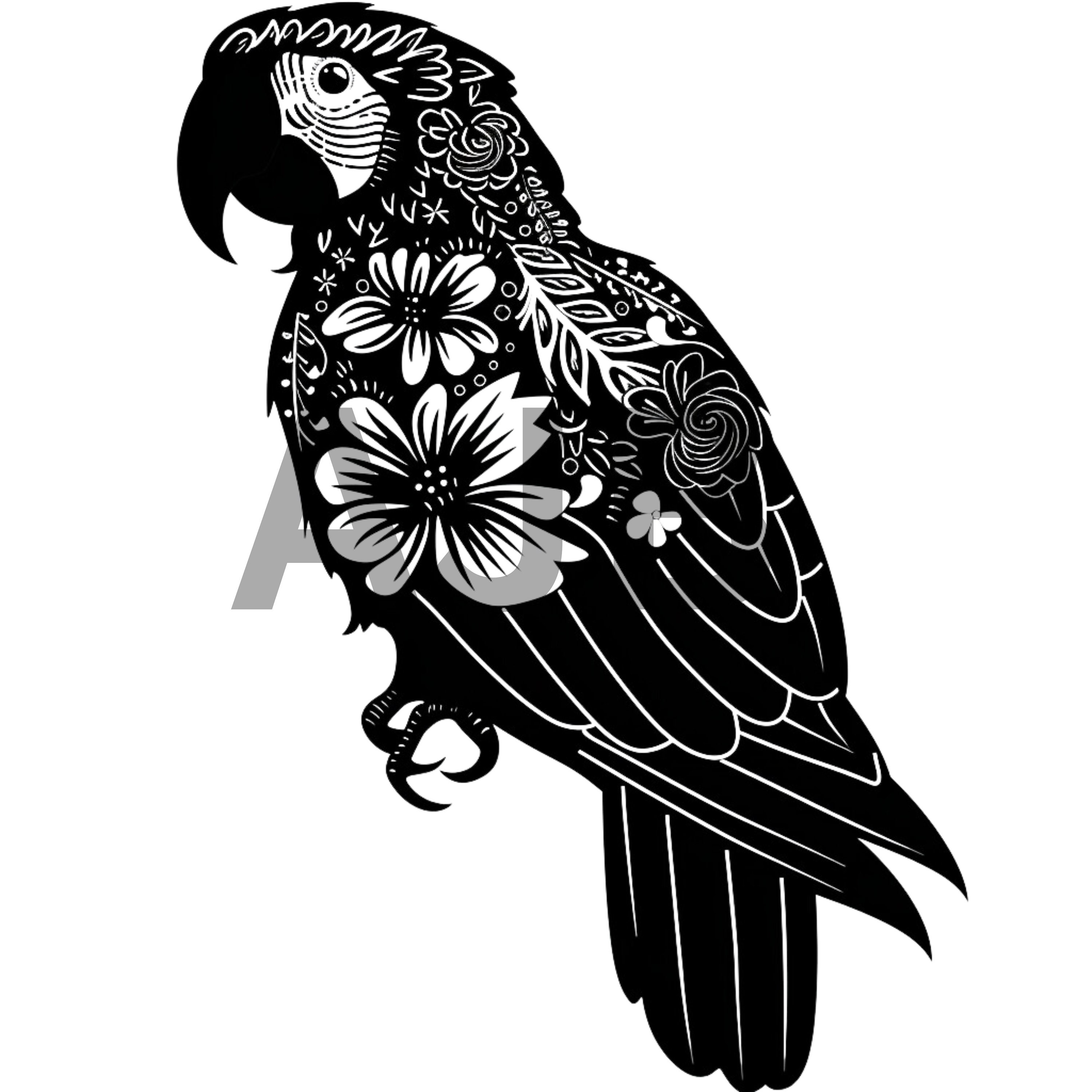 Parrot Svg File, Parrot Png File, Parrot Dxf File, Parrot Cricut ...