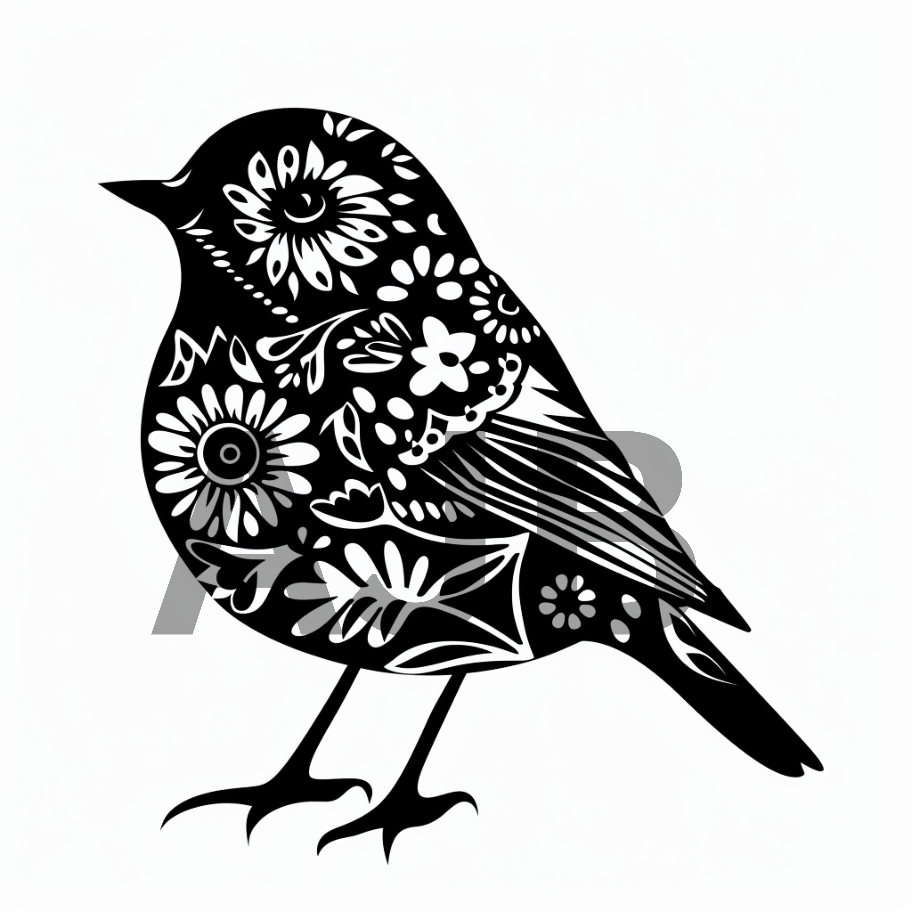 Bird Svg File, Bird Png File, Bird Dxf File, Bird Laser Engraving File ...