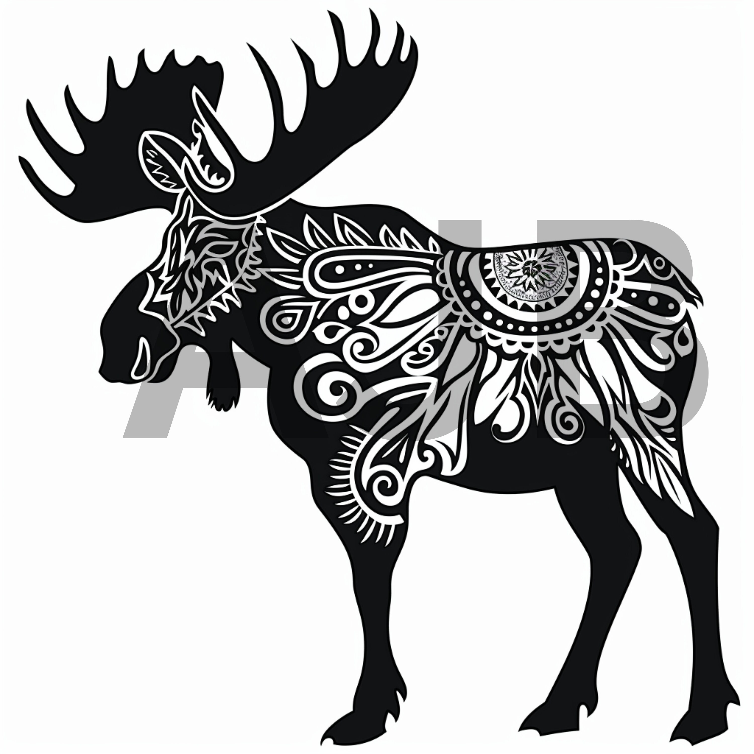 Moose Svg, Elk Png, Moose Dxf, Moose Cricut File, Moose T-shirt Design ...