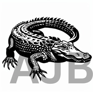 Alligator SVG, PNG, DXF, Vector Cut Files (digital Download) - Etsy