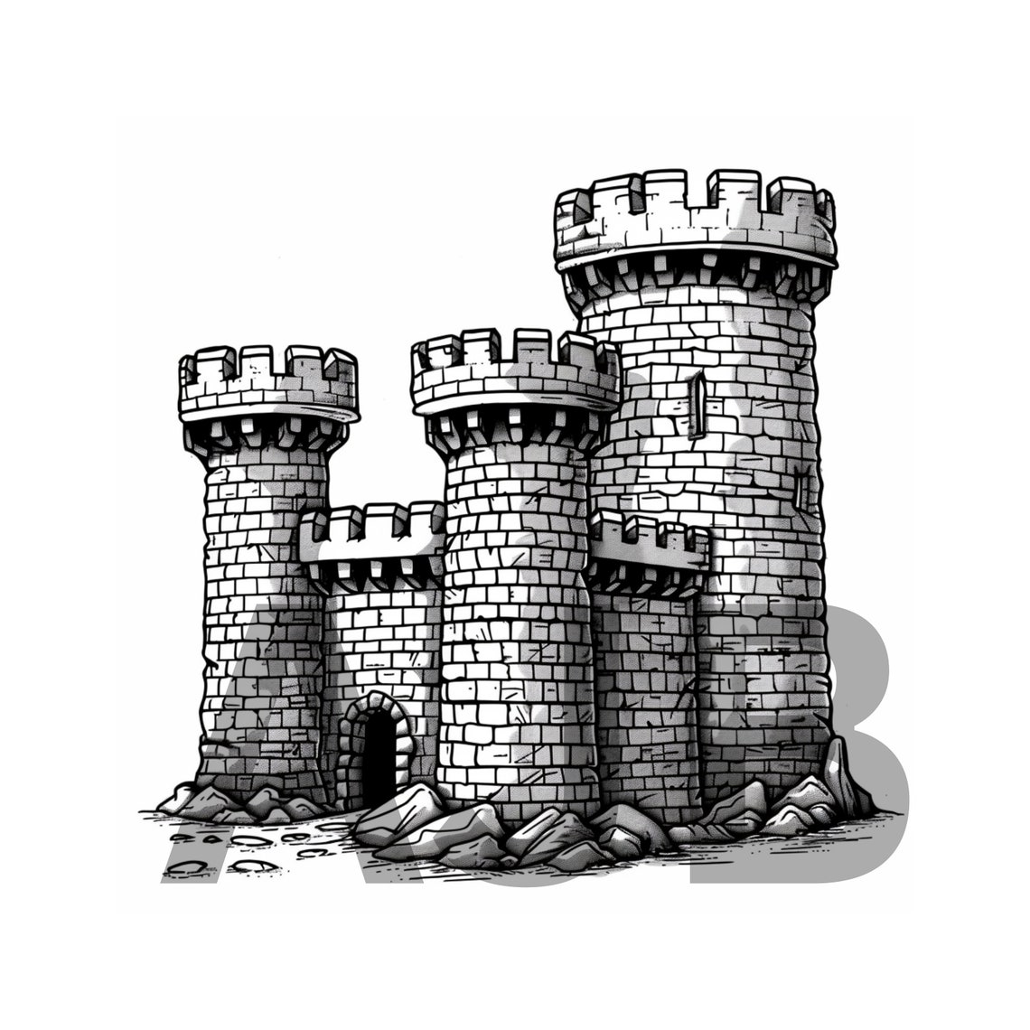 Castle Svg, Castle Png, Castle Dxf, Castle Cricut Design, Castle T ...