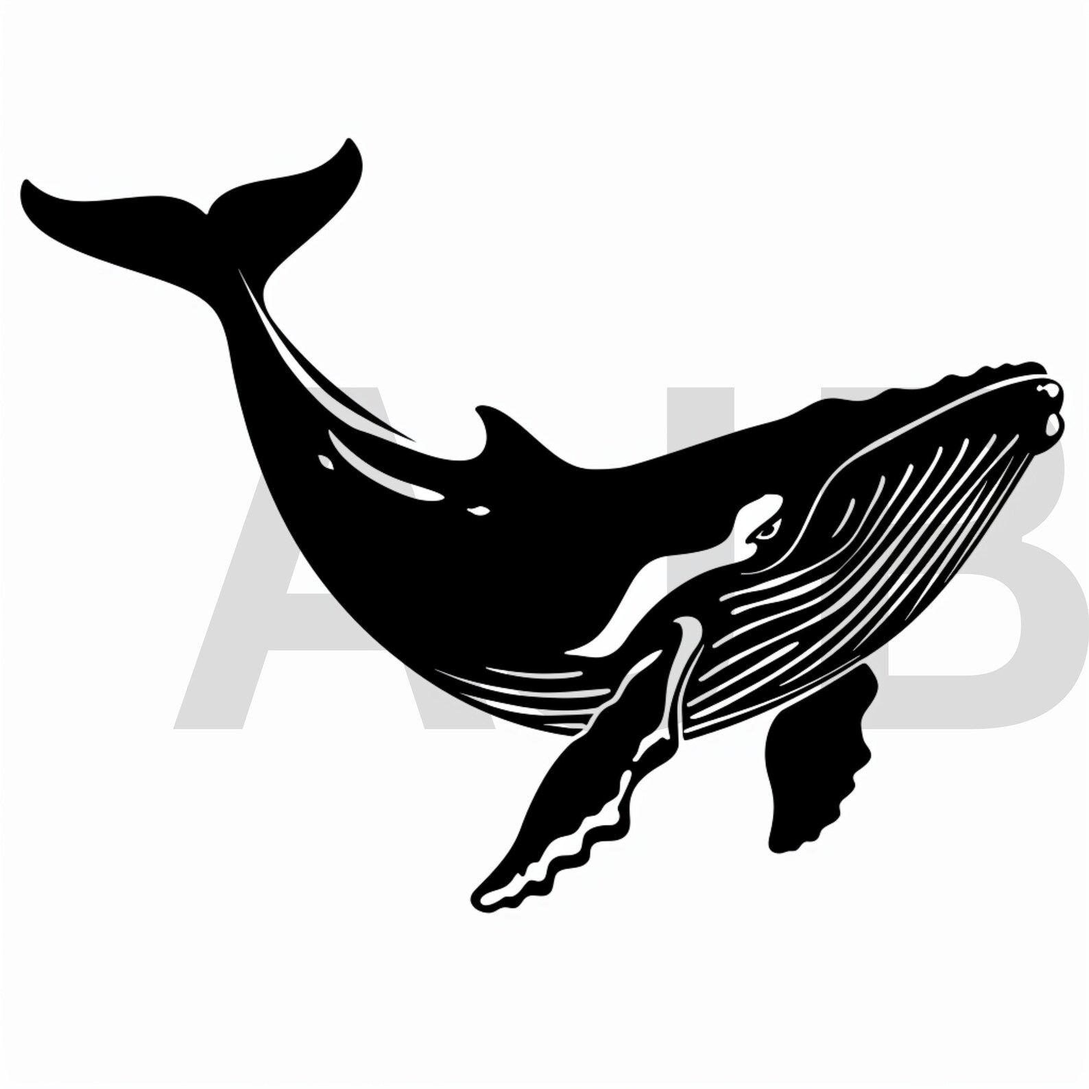 Whale Svg File, Whale Png, Whale Dxf, Whale T-shirt Design, Whale ...
