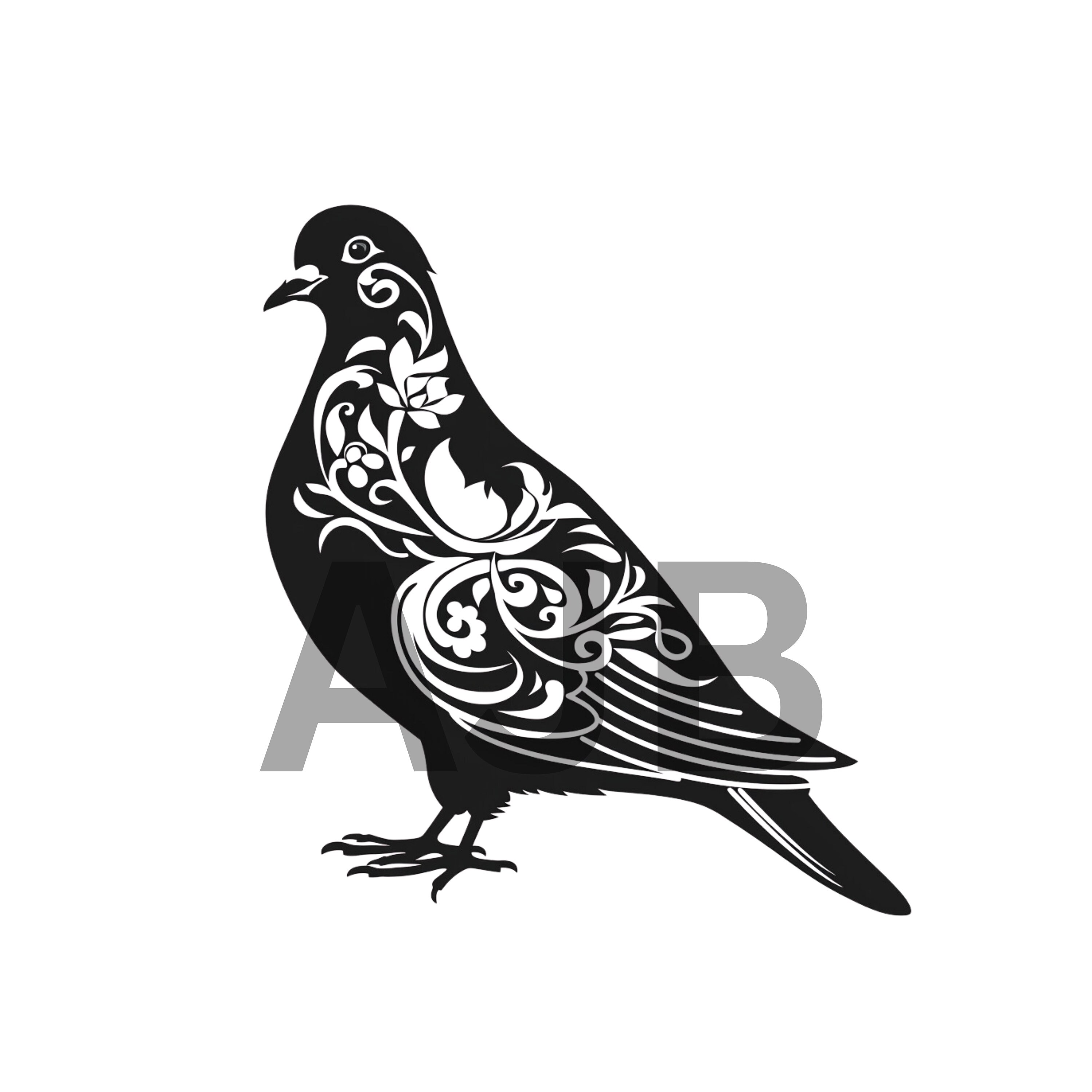 Pigeon Svg File, Pigeon Png File, Pigeon Dxf File, Pigeon Laser ...