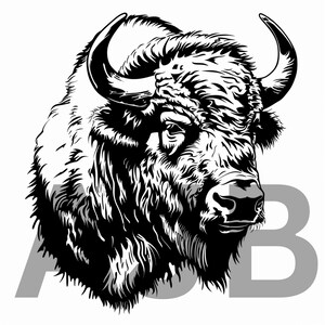 Buffalo Head SVG, PNG, DXF, Laser Cut File (digital Download) - Etsy