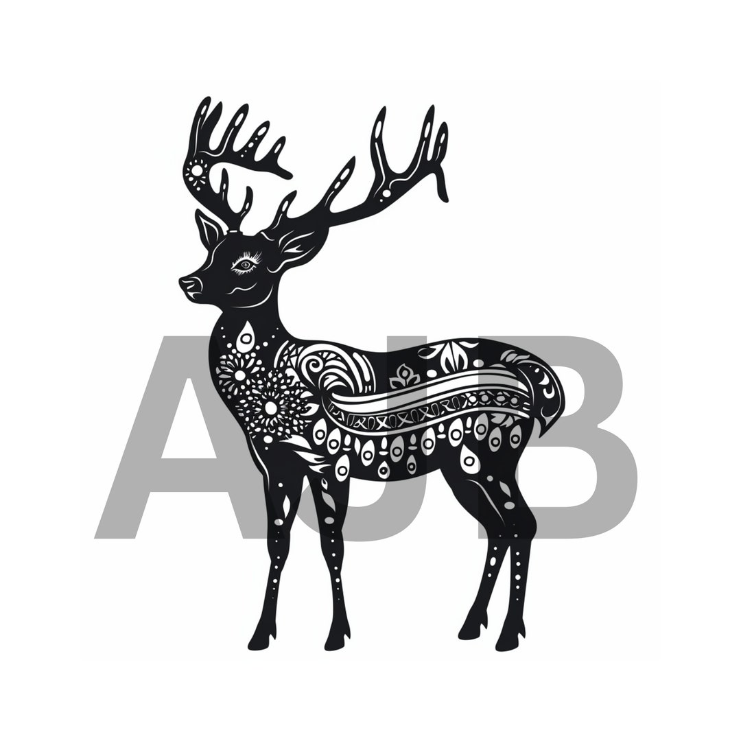 Deer Svg, Deer Png, Deer Dxf, Deer Cricut File, Deer T-shirt Design ...