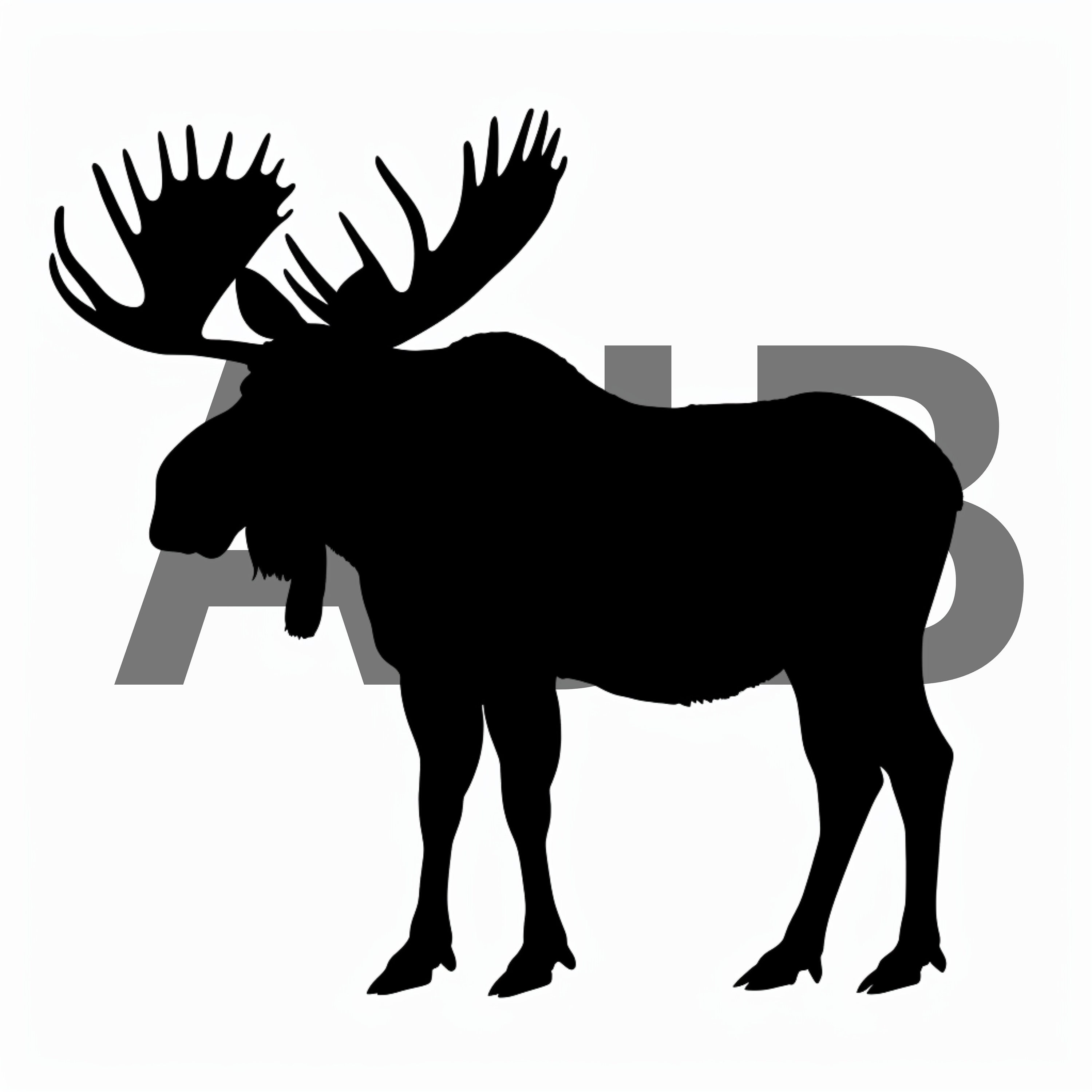 Moose Svg, Elk Png, Moose Dxf, Moose Cricut File, Moose T-shirt Design ...