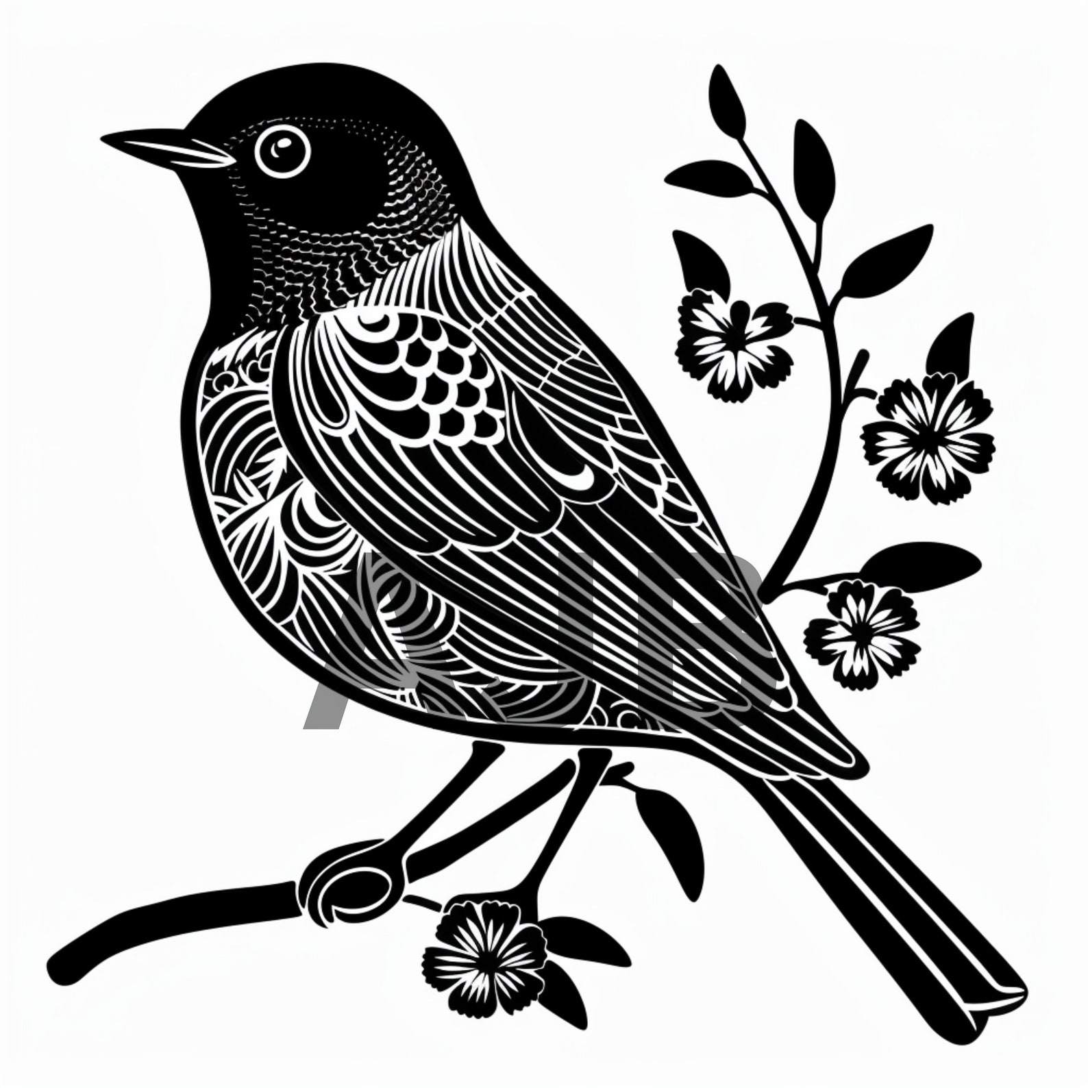 Bird Svg File, Bird Png File, Bird Dxf File, Bird Laser Engraving File ...