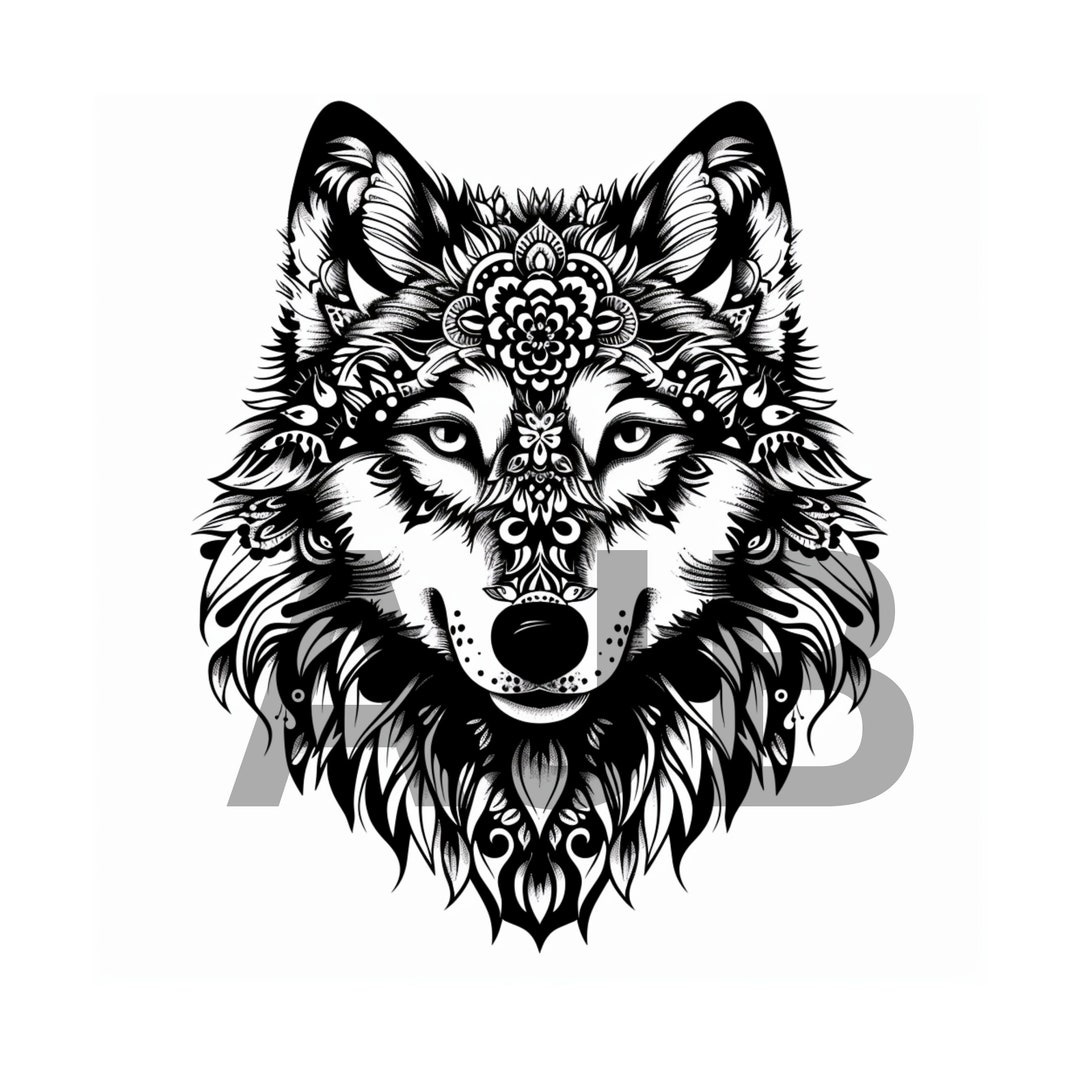 Wolf Svg, Wolf Png, Wolf Dxf, Wolf Cricut File, Wolf T-shirt Design ...
