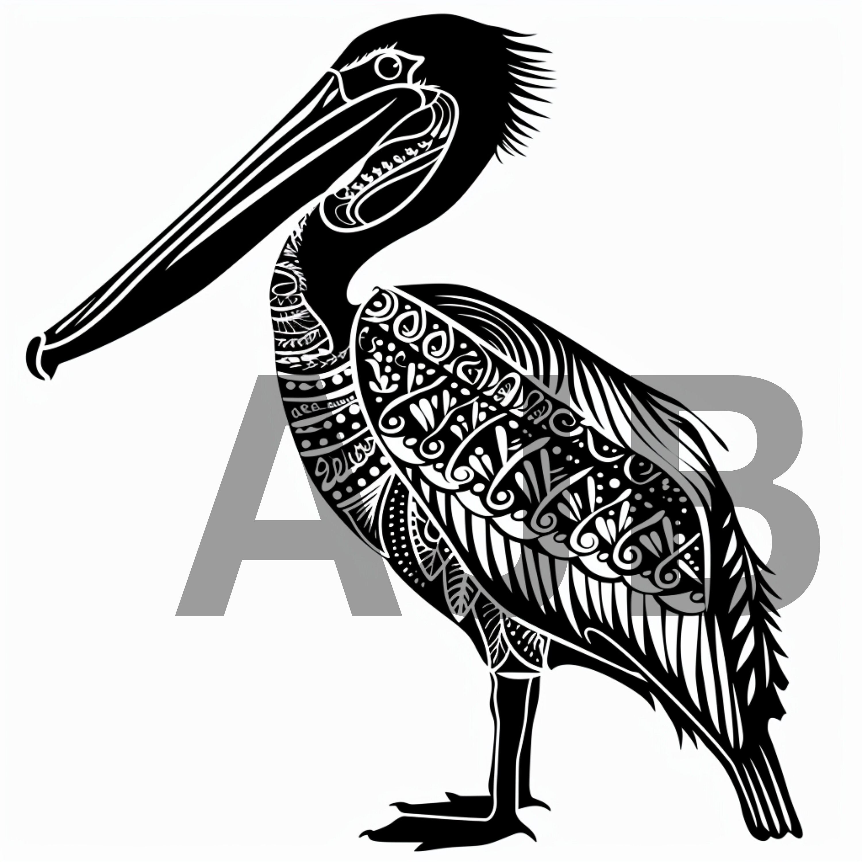 Pelican Svg, Pelican Png, Pelican Dxf, Pelican Cricut File, Pelican T ...