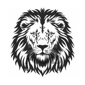 Lion Head Svg File, Lion Head Png File, Lion Head Dxf File, Lionhead ...