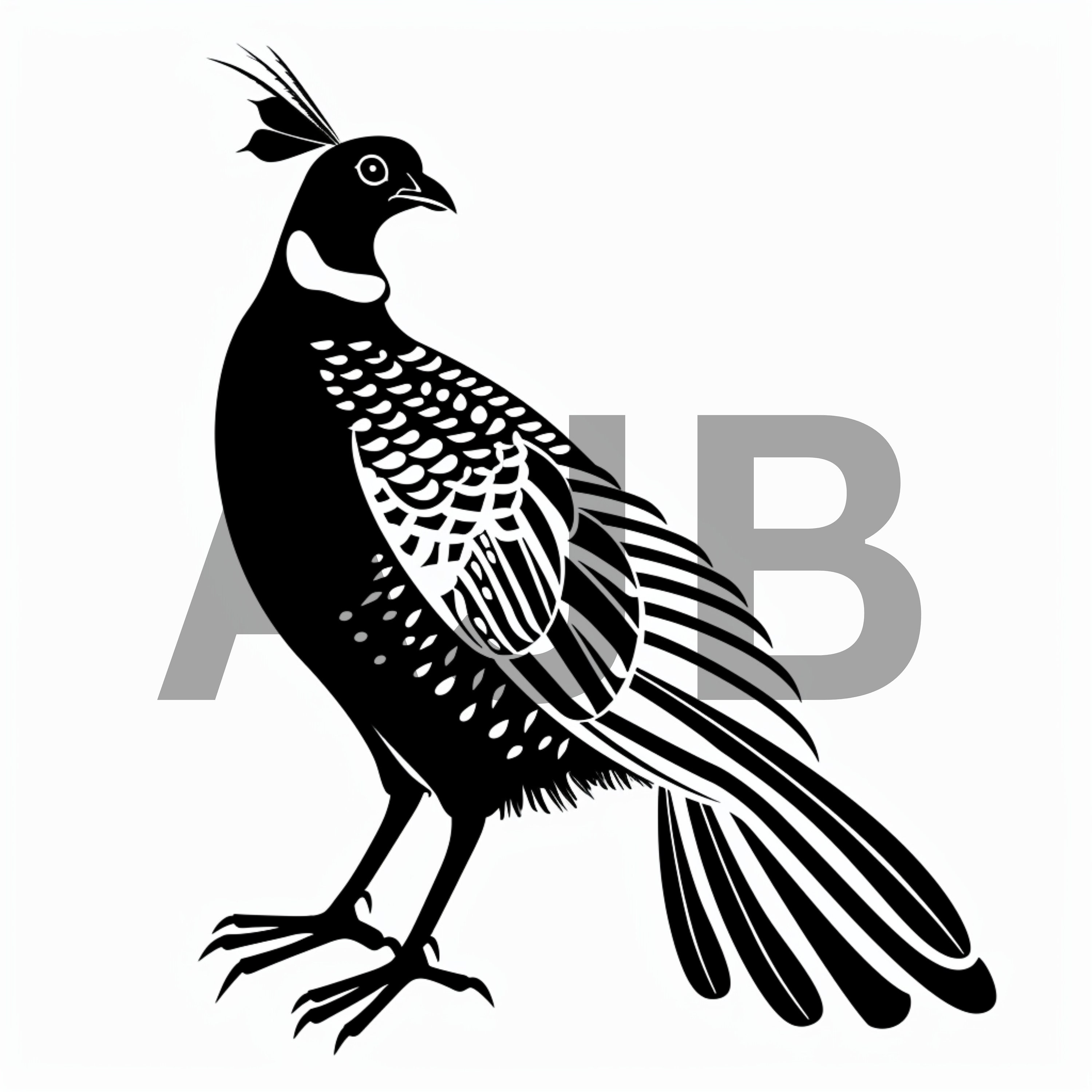Pheasant Svg File, Pheasant Png File, Pheasant Dxf File, Pheasant Laser ...