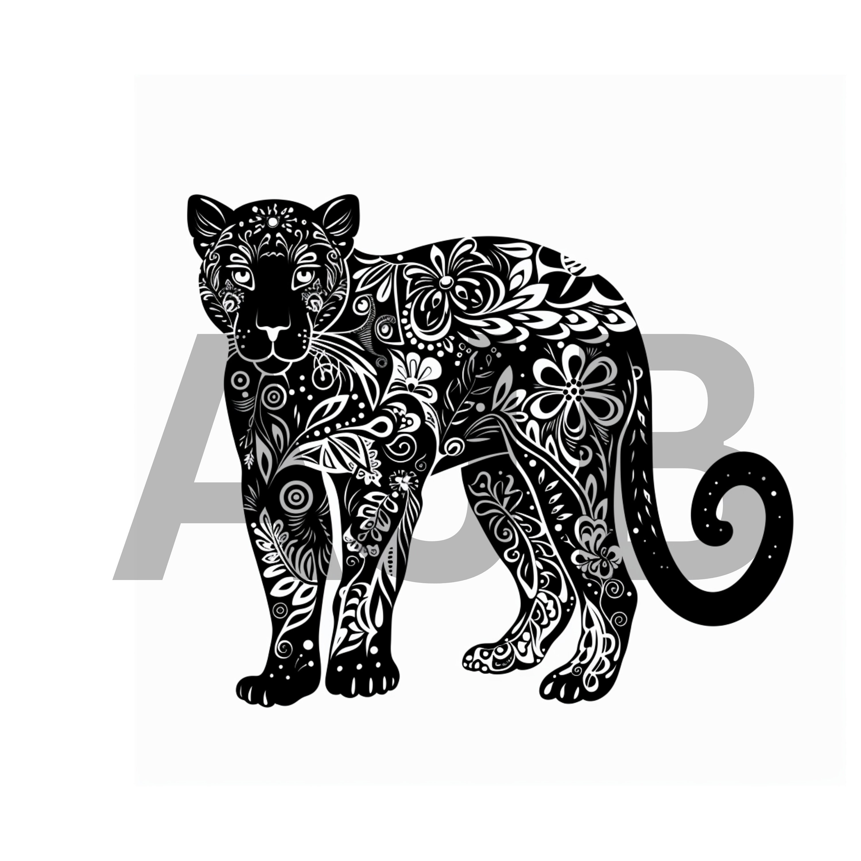 Panther Svg File, Panther Png, Panther Dxf, Panther Cricut File ...