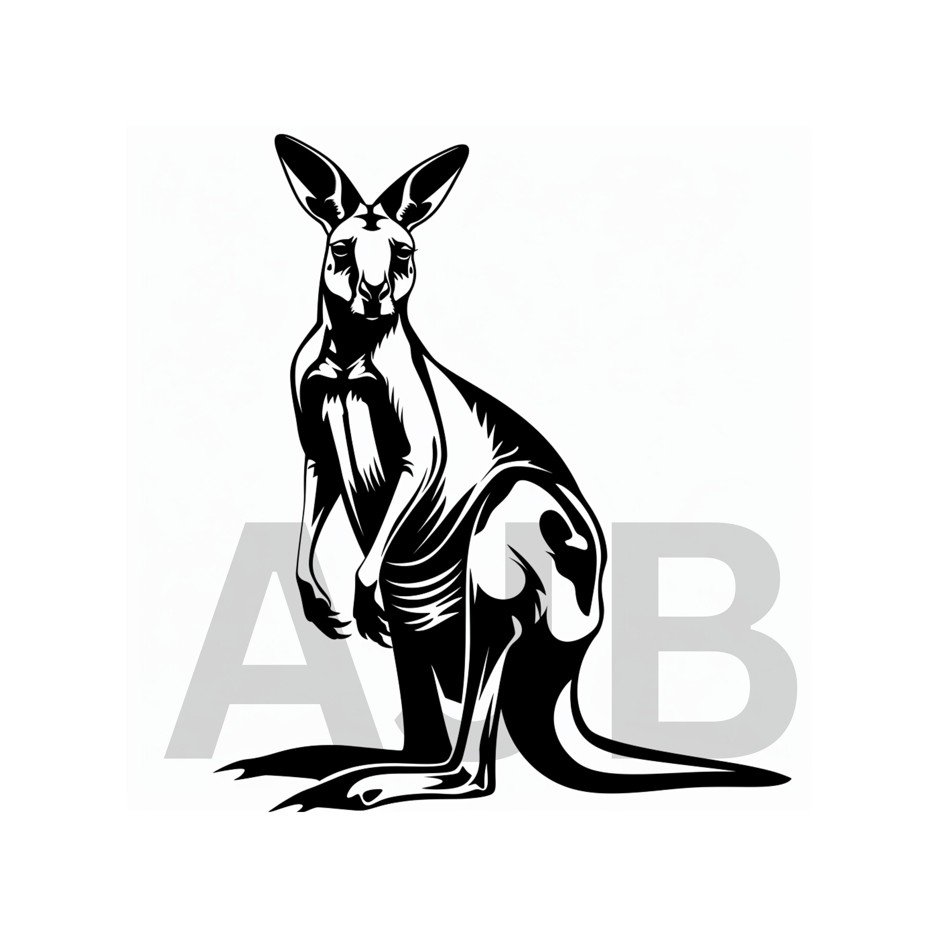Kangaroo Svg File, Kangaroo Png, Kangaroo Dxf, Kangaroo Cricut File ...