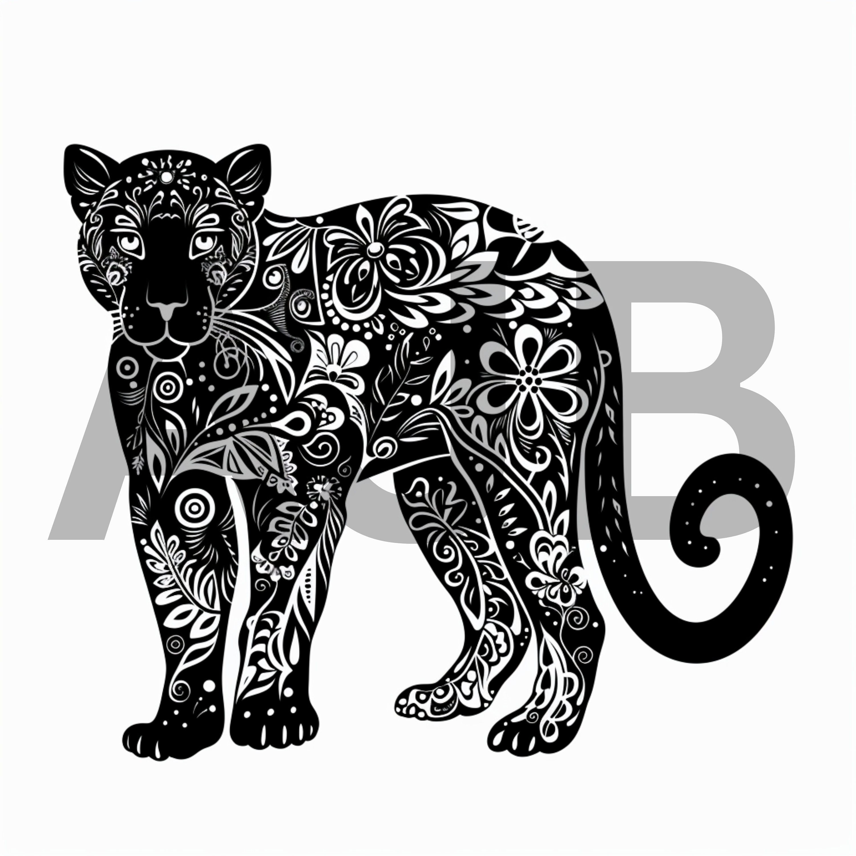 Panther Svg File, Panther Png, Panther Dxf, Panther Cricut File ...