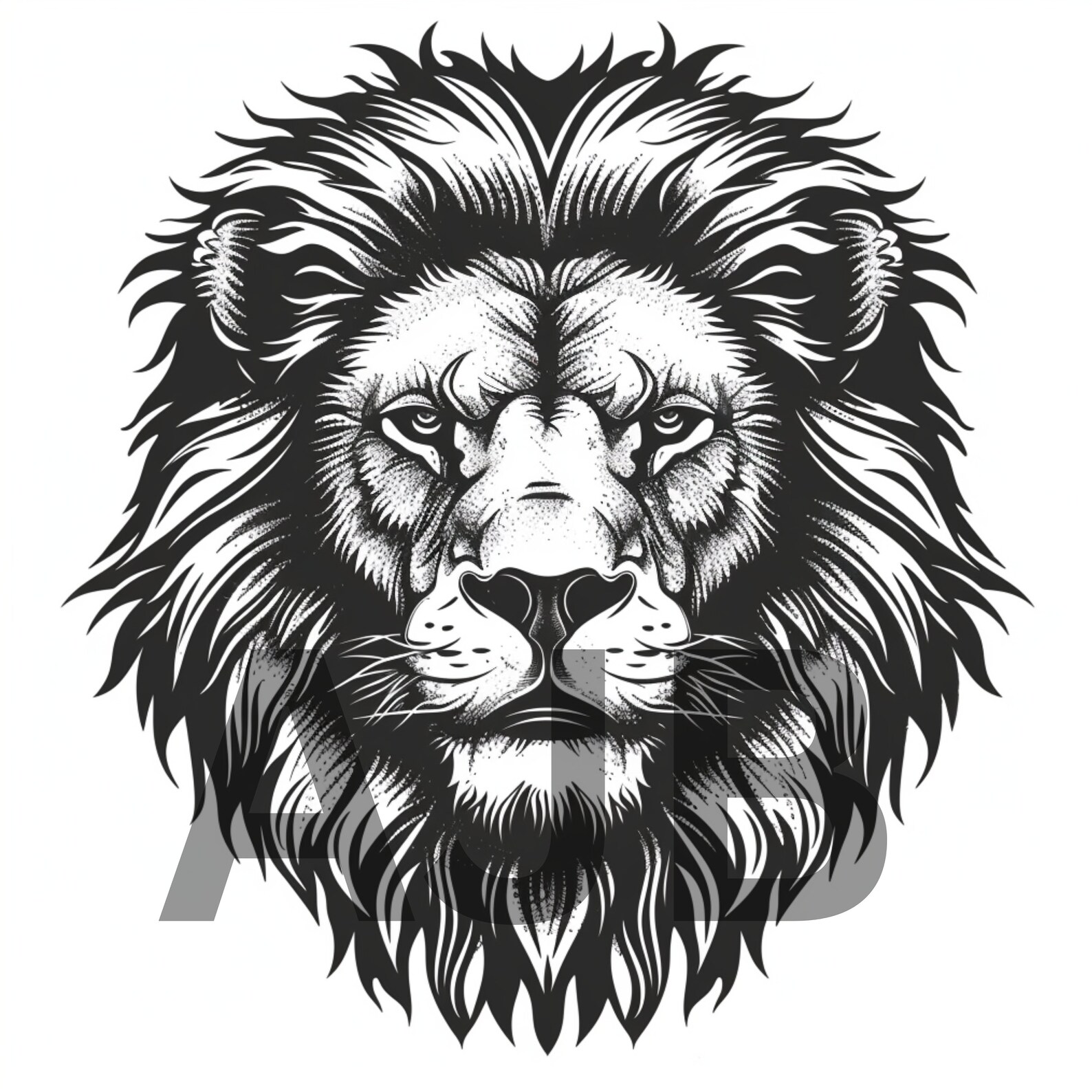 Lion Head Svg File, Lion Head Png File, Lion Head Dxf File, Lionhead ...