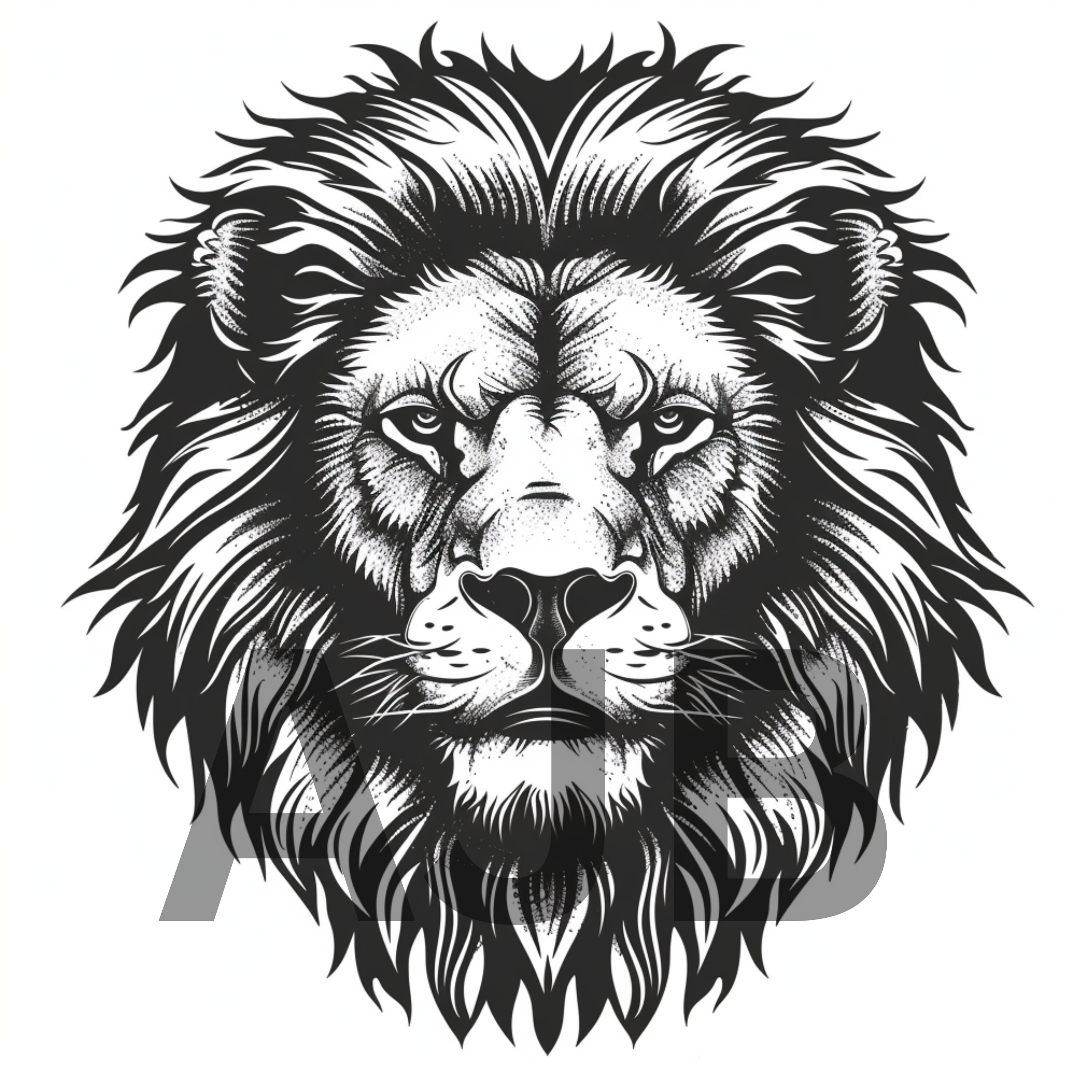 Lion Head Svg File, Lion Head Png File, Lion Head Dxf File, Lionhead ...