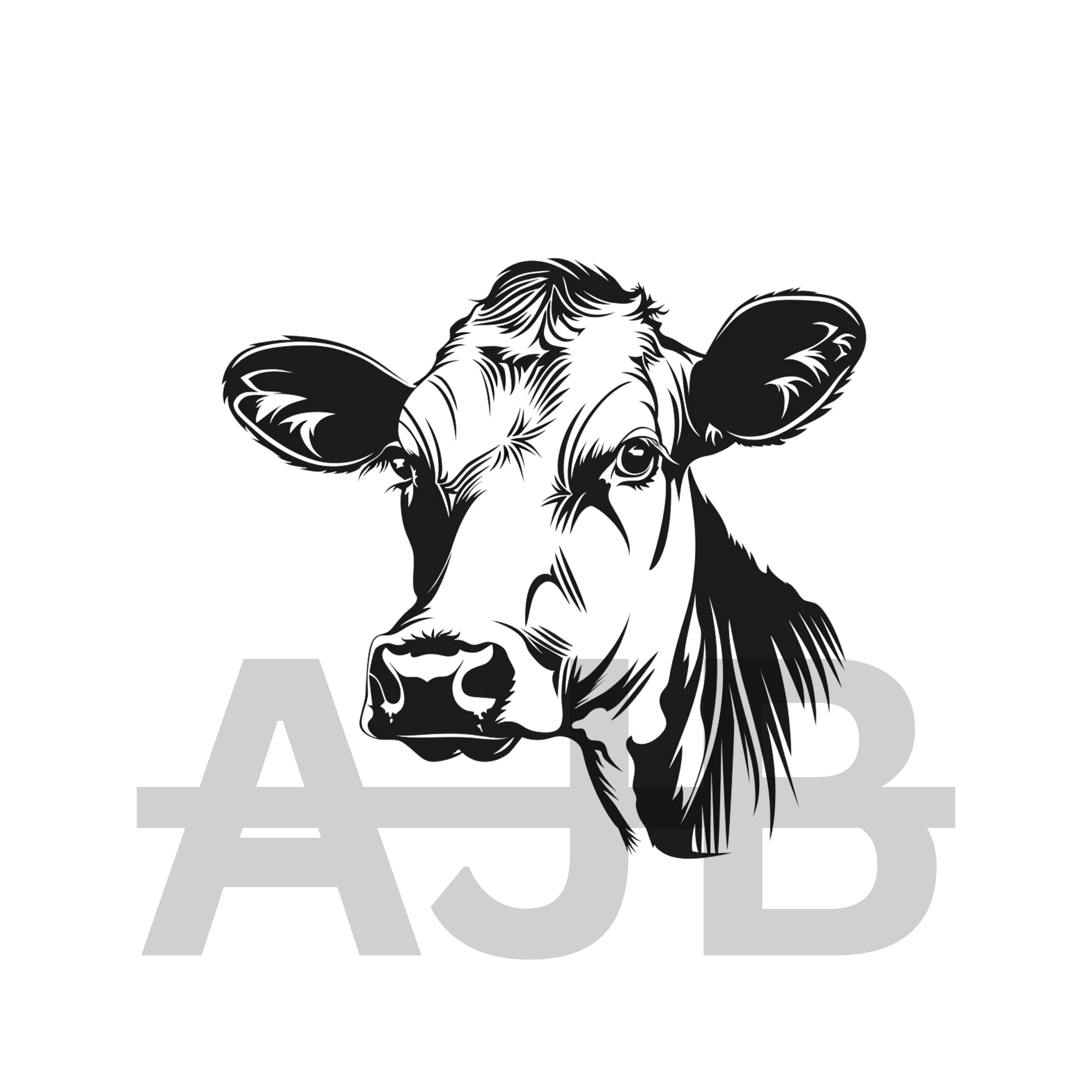 Kuh-Svg, Kuhkopf-Svg, Kuh-Png, Kuh-Dxf, Kuh-Cricut-Datei, Kuh-T-Shirt ...