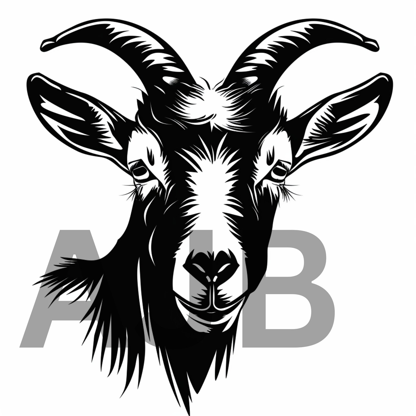 Goat Head SVG, PNG, DXF, Laser Cut File - Etsy