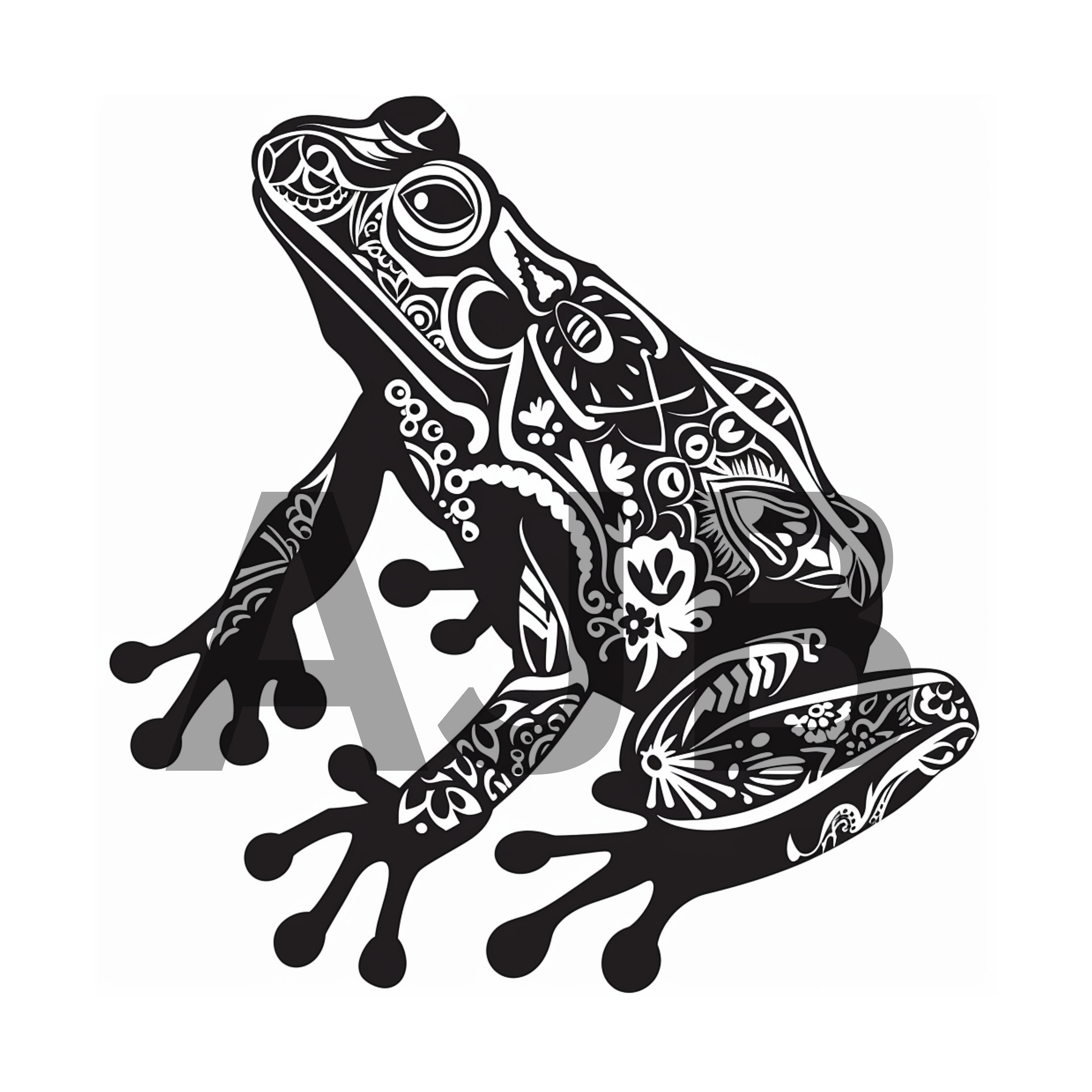 Frog Svg File, Frog Png, Frog Dxf, Frog Cricut File, Frog Laser ...