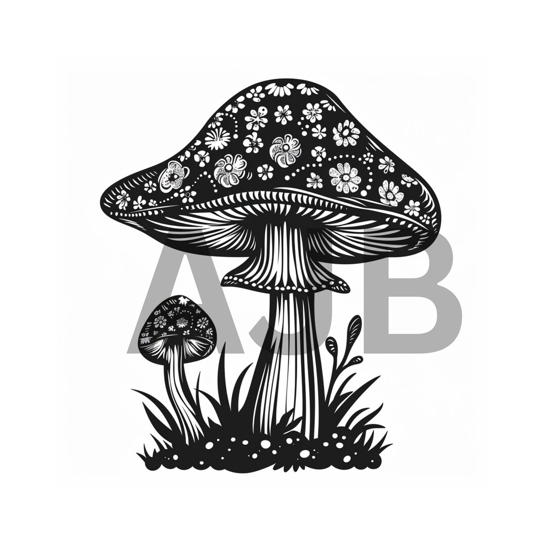 Mushroom Svg File, Mushroom Png File, Mushroom Dxf File, Mushroom Laser ...