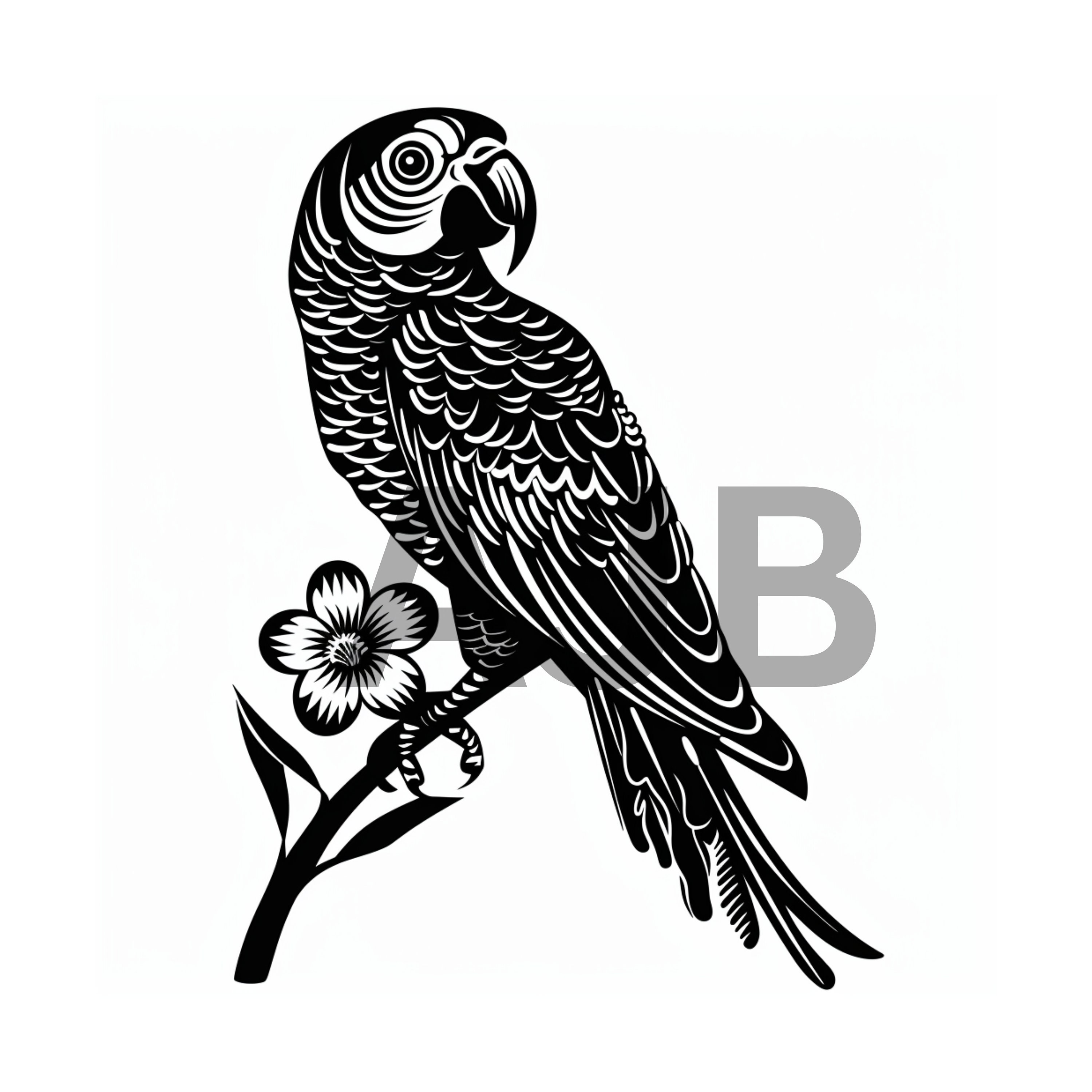 Parrot Svg File, Parrot Png File, Parrot Dxf File, Parrot Cricut ...