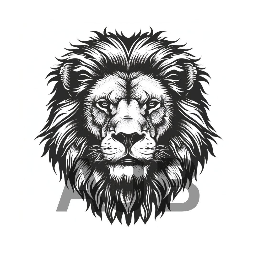 Lion Head Svg File, Lion Head Png File, Lion Head Dxf File, Lionhead Dxf, Lionhead Cricut, Lion ...