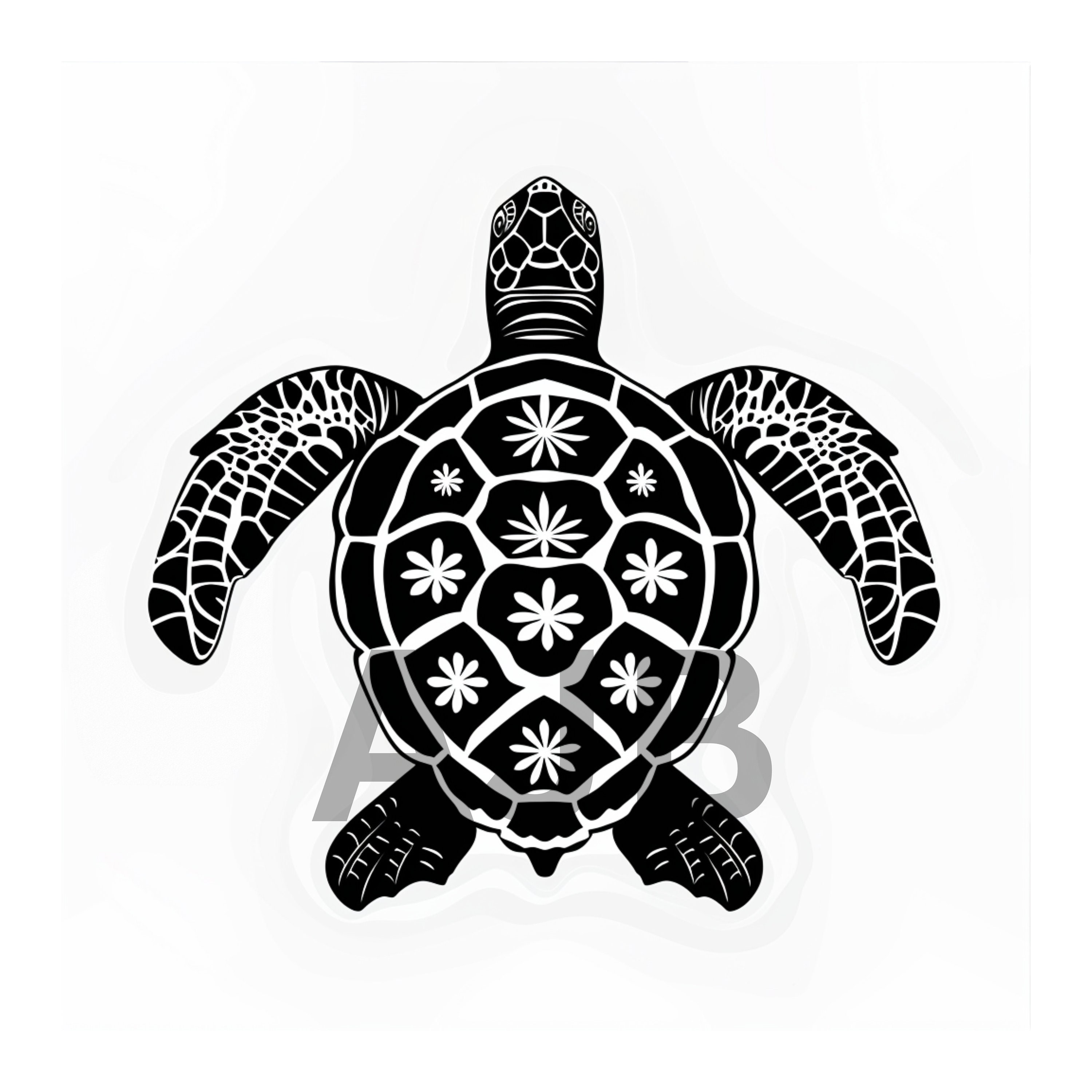 Turtle Svg File, Turtle Png File, Turtle Dxf File, Turtle Cricut Design ...