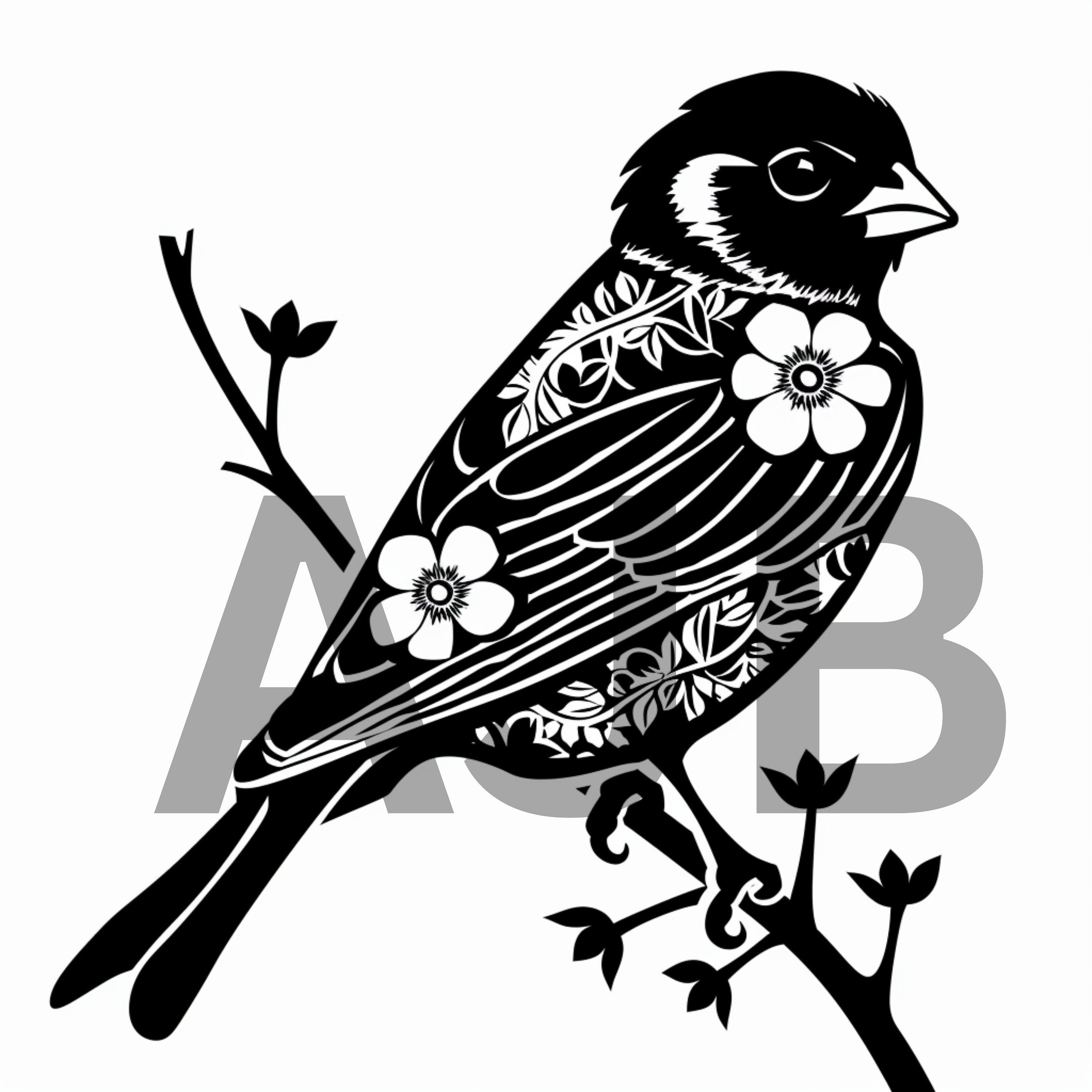 Bird Svg File, Bird Png File, Bird Dxf File, Bird Laser Engraving File ...