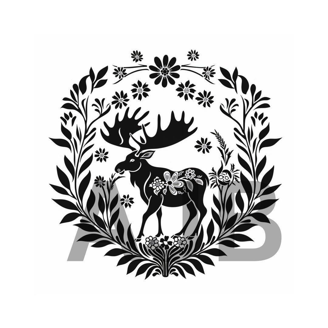 Moose Svg, Elk Png, Moose Dxf, Moose Cricut File, Moose T-shirt Design ...