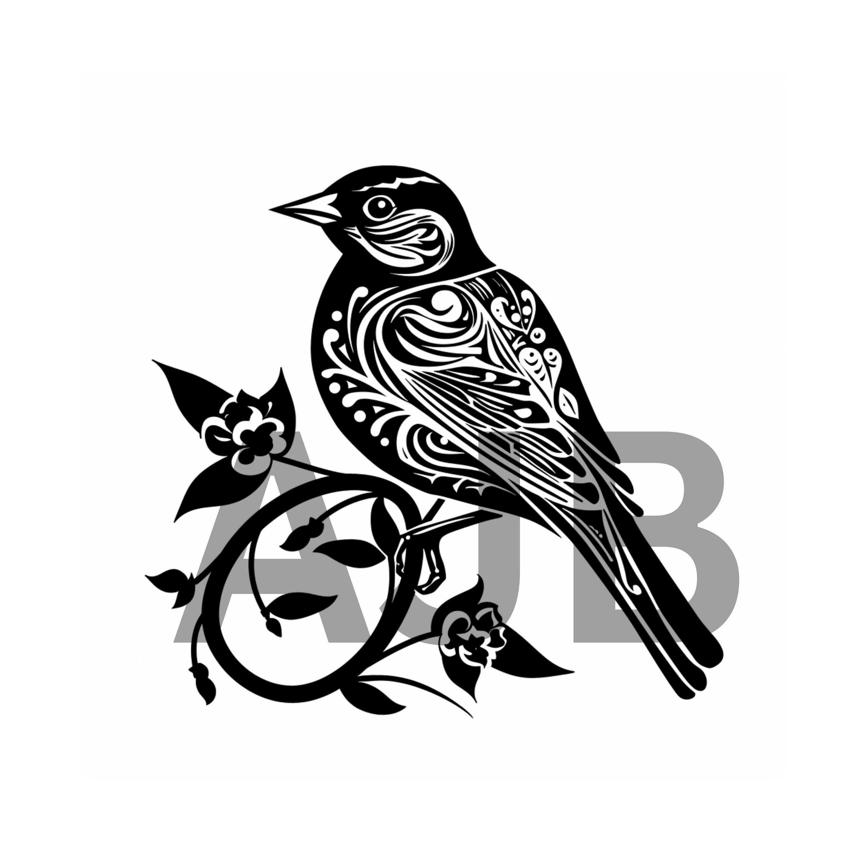 Bird Svg File, Bird Png File, Bird Dxf File, Bird Laser Engraving File ...