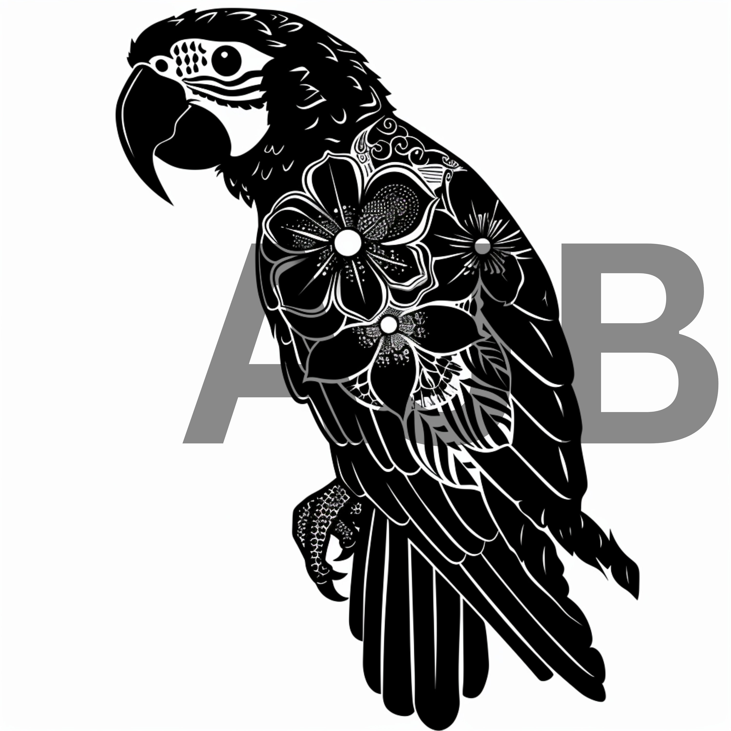 Parrot Svg File, Parrot Png File, Parrot Dxf File, Parrot Cricut ...