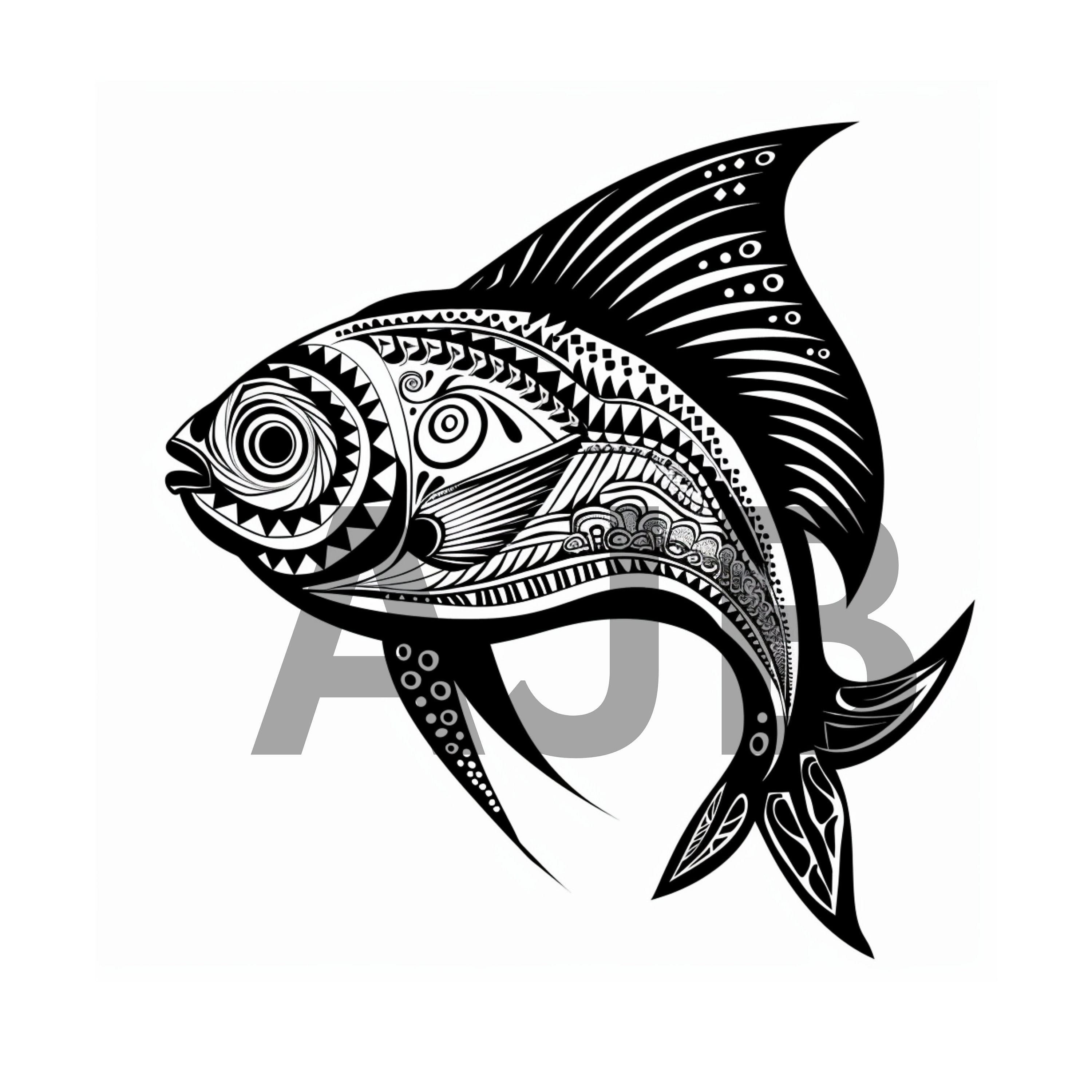 Fish Svg File, Fish Png, Fish Dxf, Fish Cricut File, Fish T-shirt ...