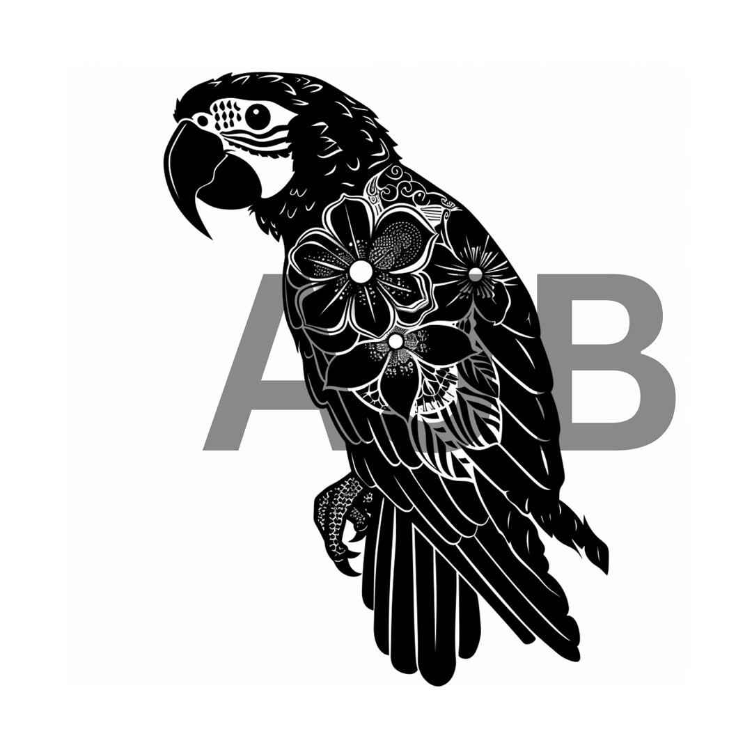 Parrot Svg File, Parrot Png File, Parrot Dxf File, Parrot Cricut ...