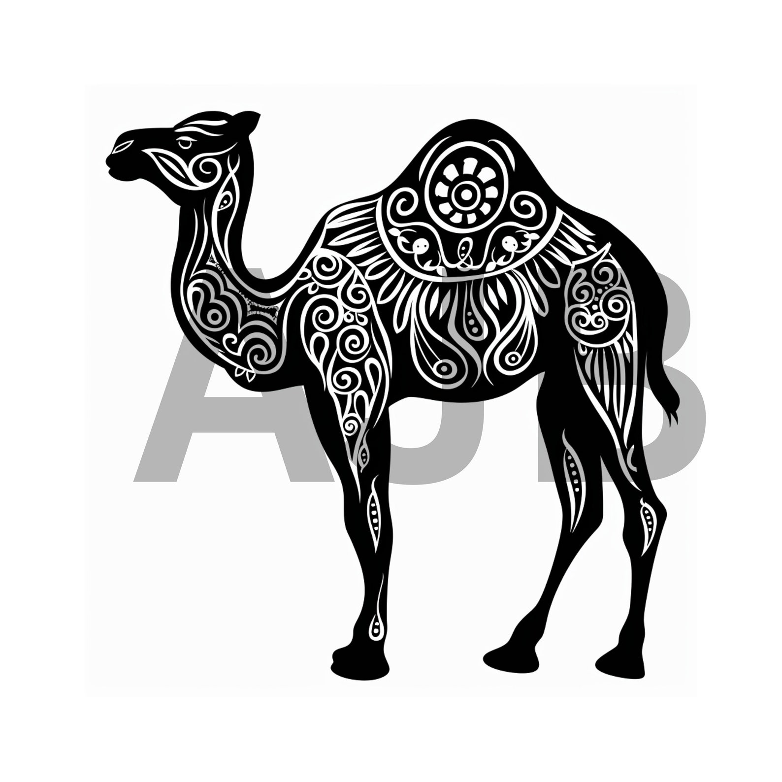 Ornate Camel SVG, PNG, DXF, Cricut, Laser Cut File (digital Download ...