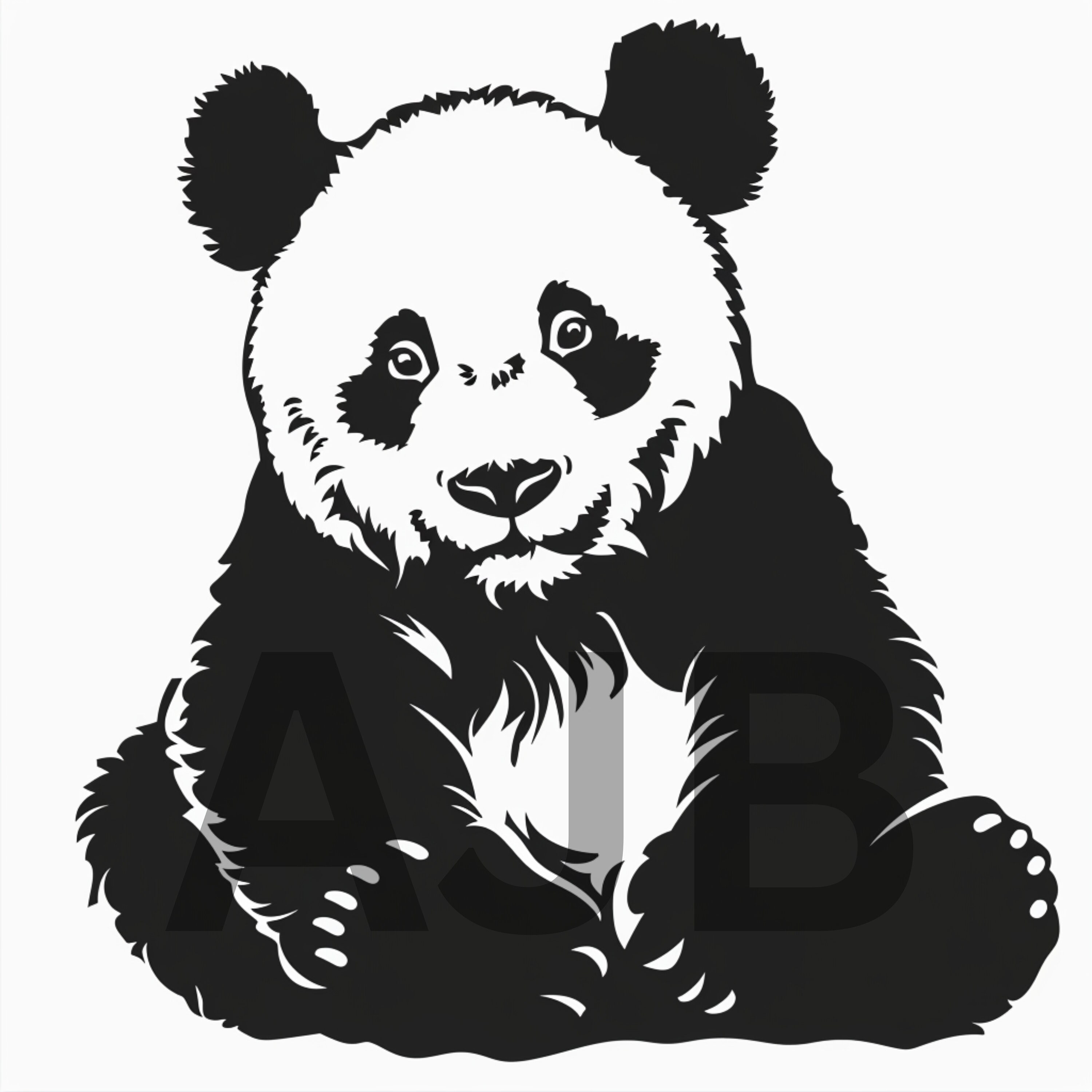 Panda Svg, Panda Png, Panda Dxf, Panda T-shirt Design, Panda Cricut ...